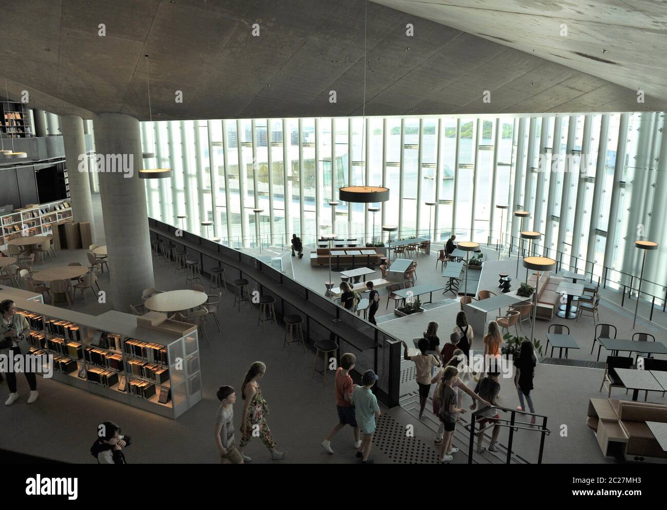 Oslo, Norway. 12th June, 2020. The Deichman main library in Bjørvika ...