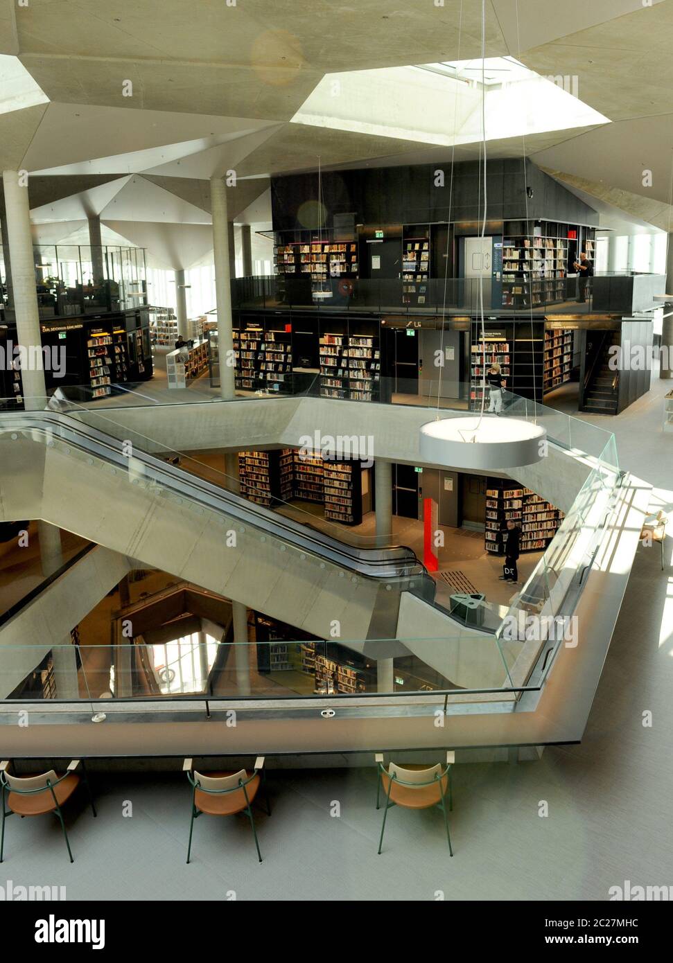 Oslo, Norway. 12th June, 2020. The Deichman main library in Bjørvika ...