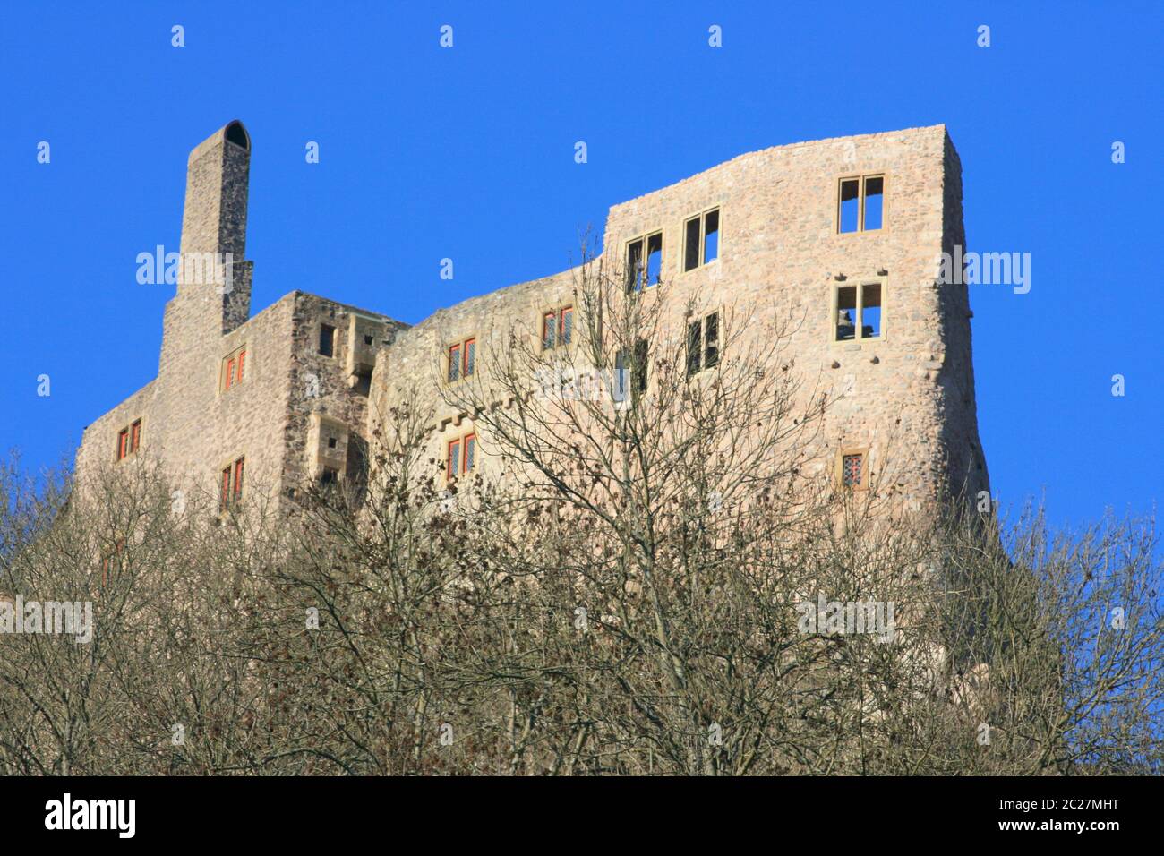 Castle ruins Idar Oberstein,Germany Stock Photo - Alamy
