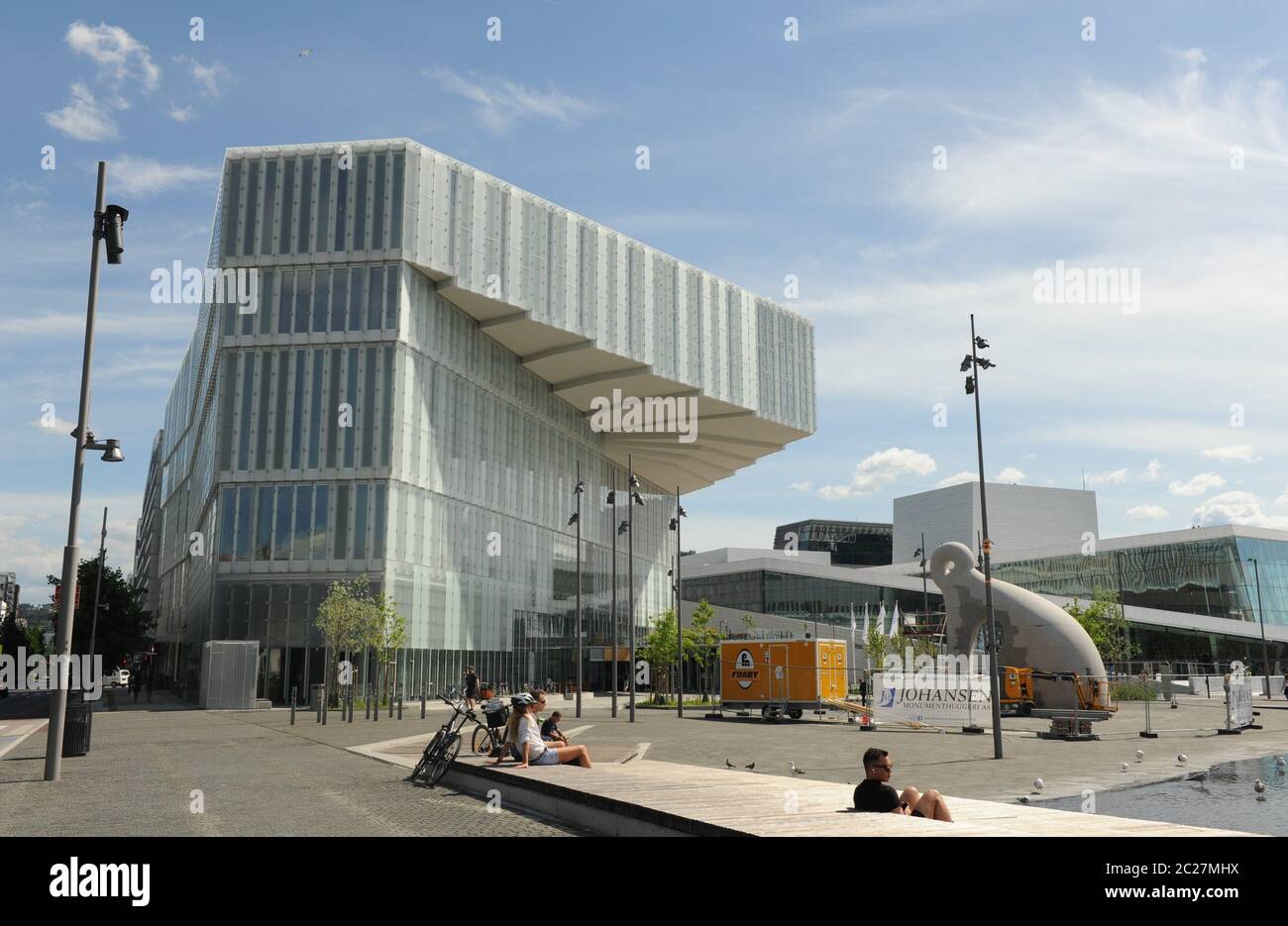 Oslo, Norway. 12th June, 2020. The Deichman main library in Bjørvika ...