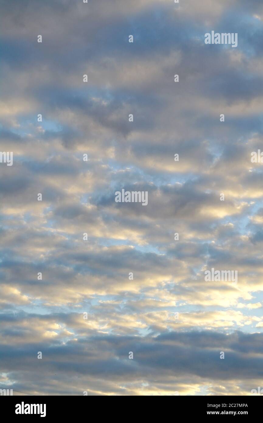 Morning blue sky with clouds Stock Photo - Alamy