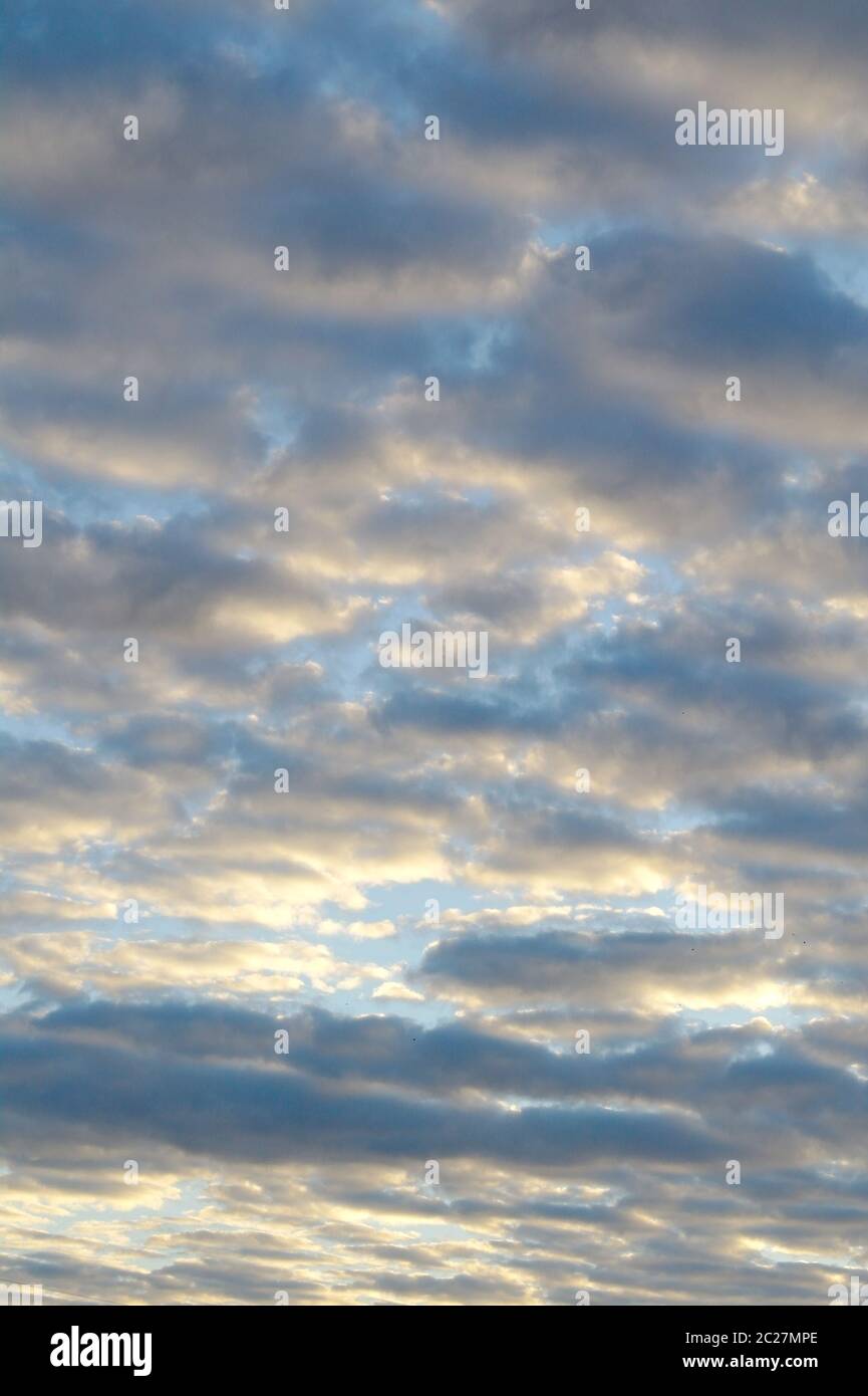 Morning blue sky with clouds Stock Photo - Alamy