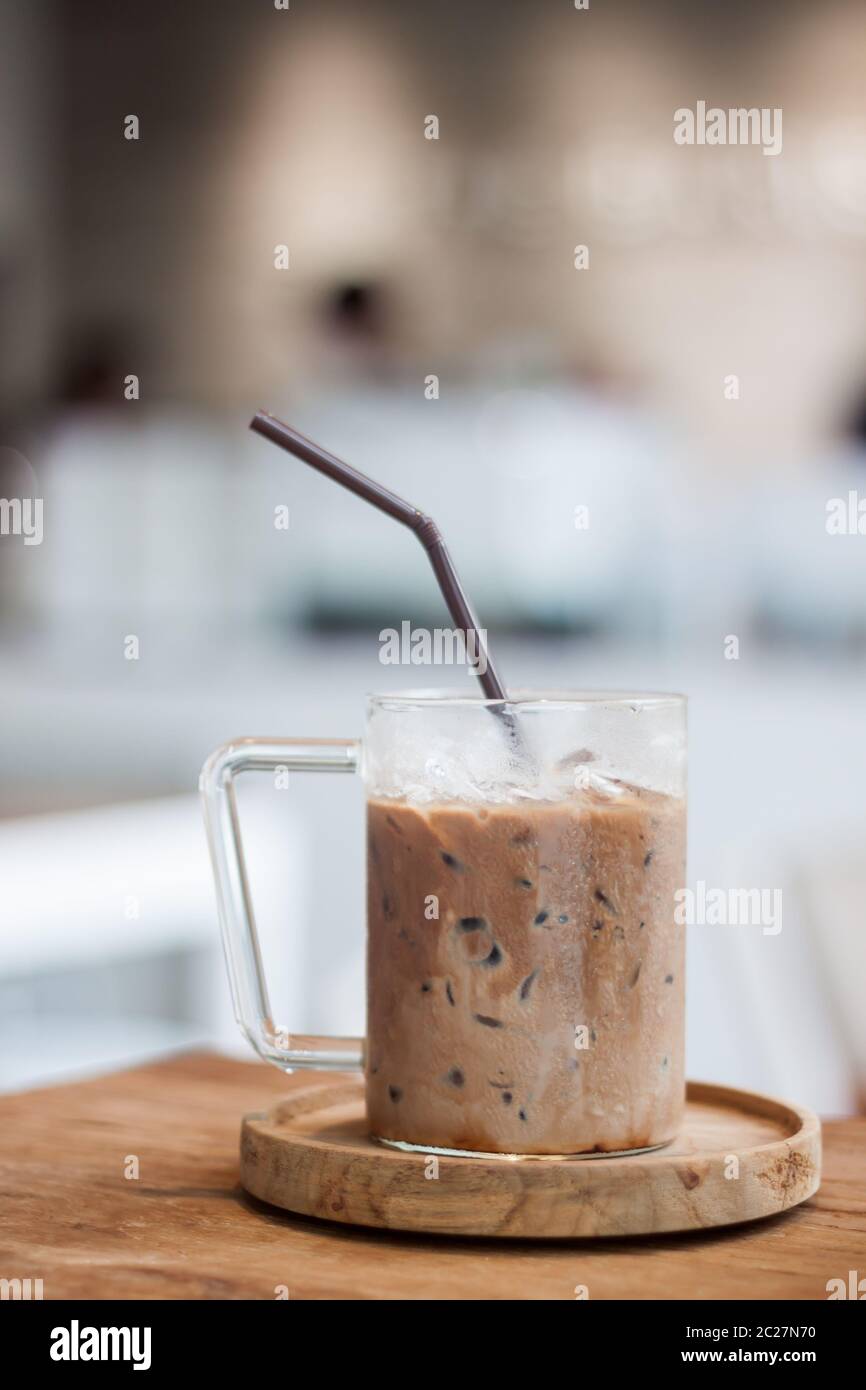 Iced coffee in coffee shop, stock photo Stock Photo - Alamy