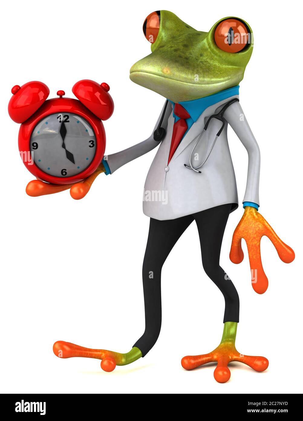 Frog doctor - 3D Illustration Stock Photo - Alamy