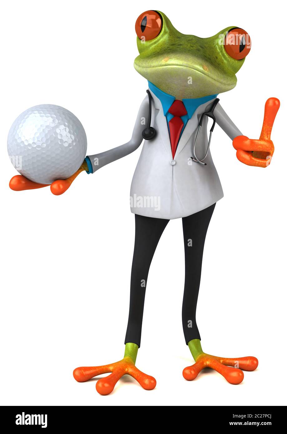 Frog doctor - 3D Illustration Stock Photo - Alamy