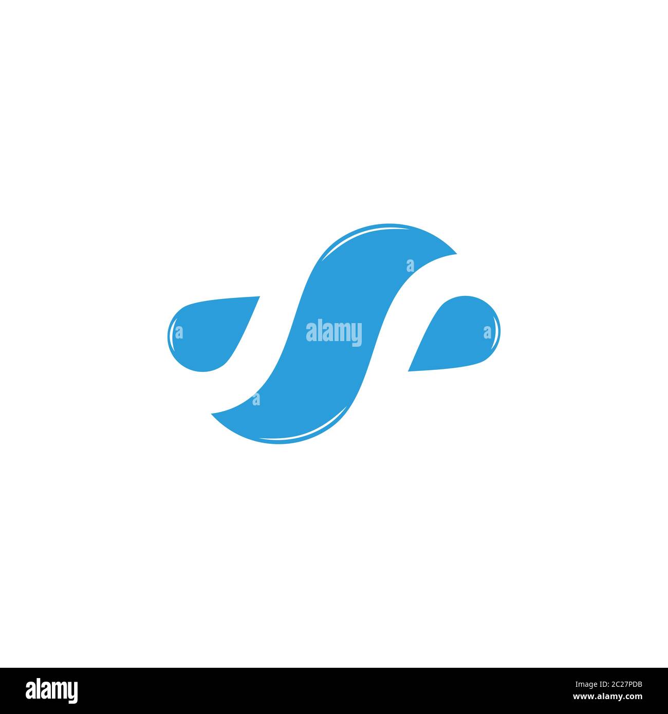 simple letter s geometric water splash symbol logo vector Stock Vector ...