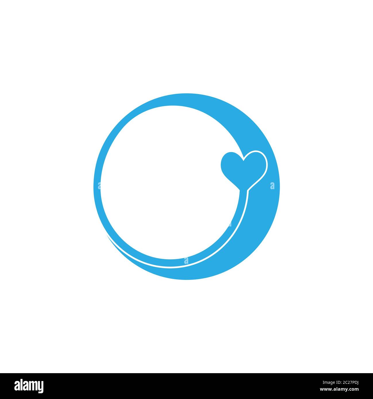 simple love loop motion circle geometric logo vector Stock Vector Image ...