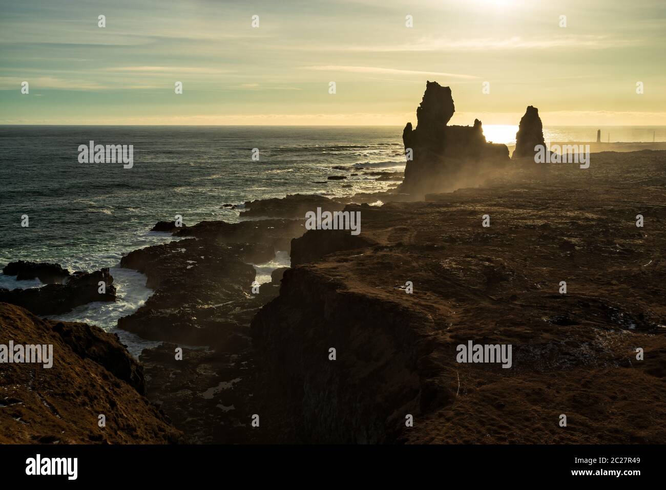 Iceland landscape londrangar snaefellsnes hi-res stock photography and ...