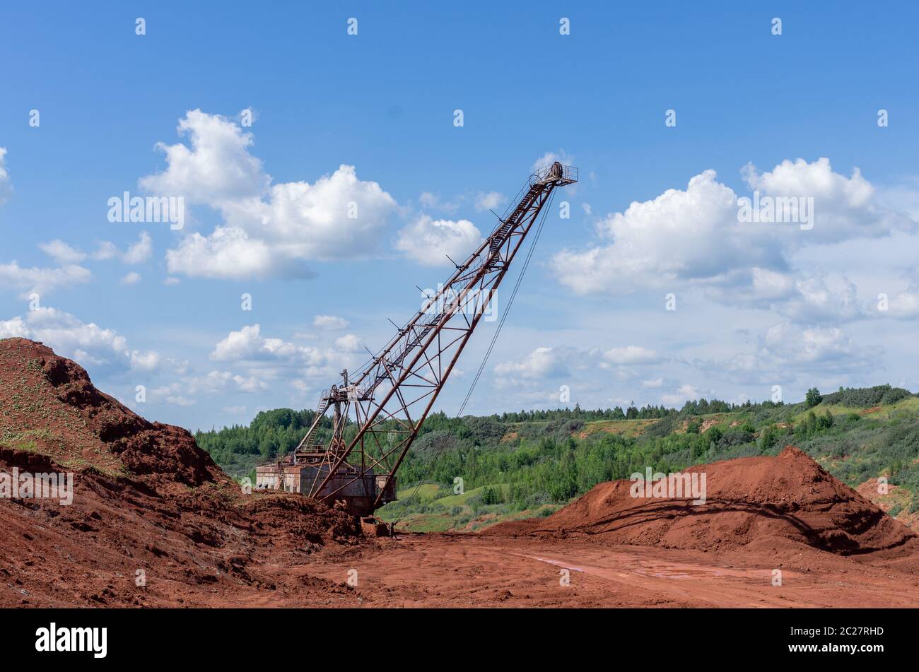 Giant excavator machinery industry Stock Photo - Alamy