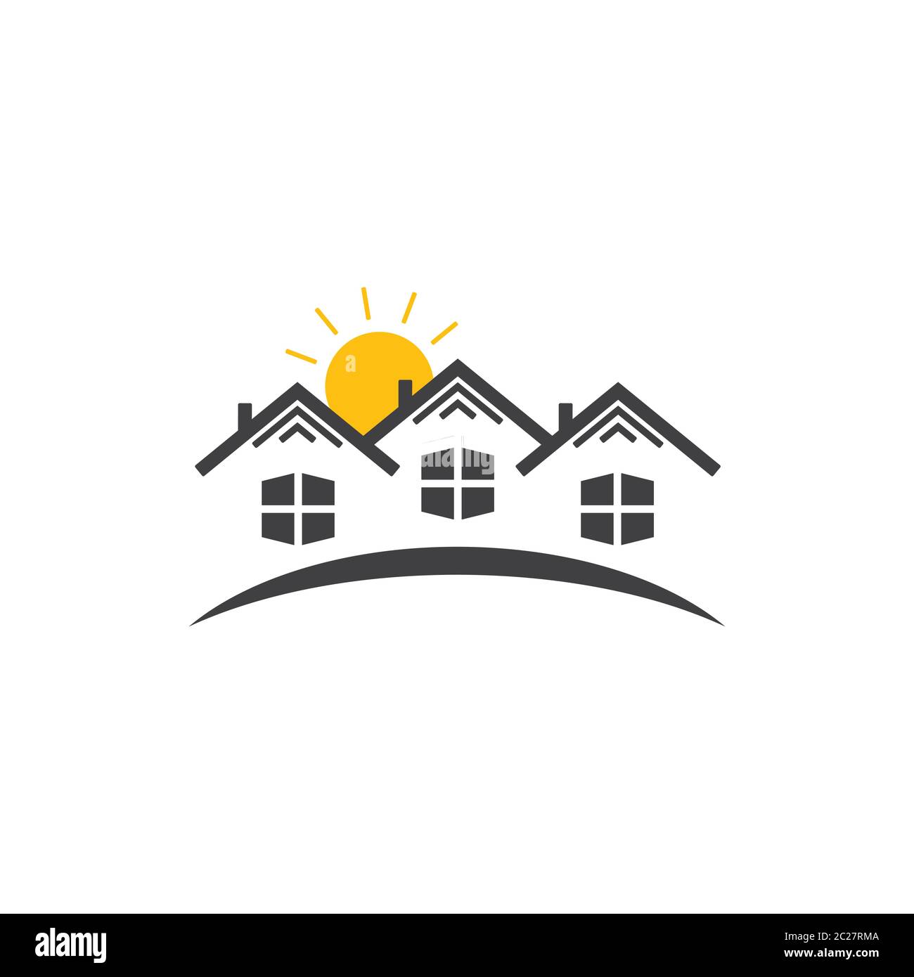 group of home resident symbol logo vector Stock Vector Image & Art - Alamy