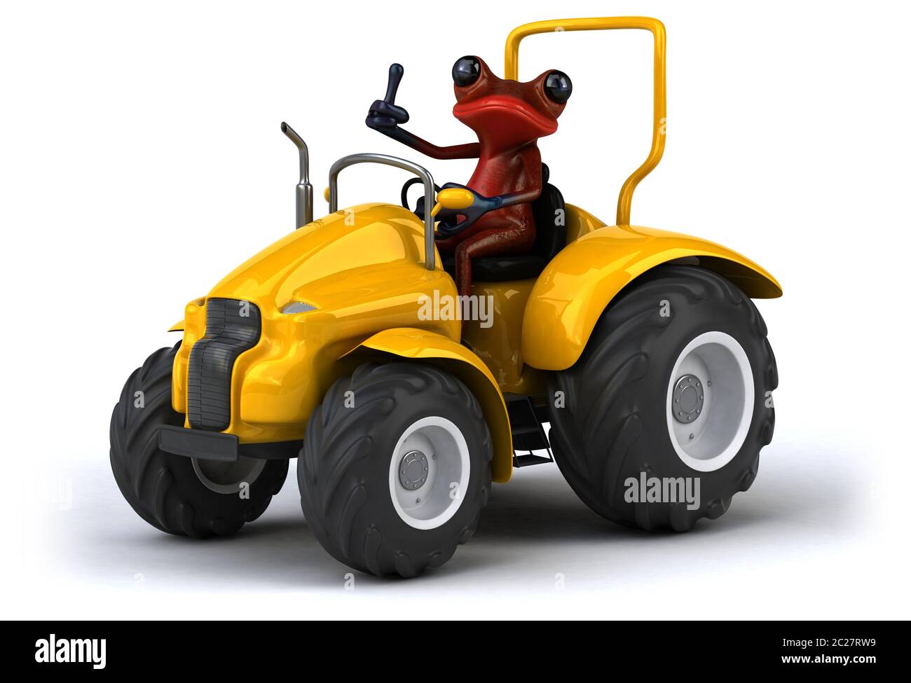 Red Farm Tractor 3d High Resolution Stock Photography and Images - Alamy