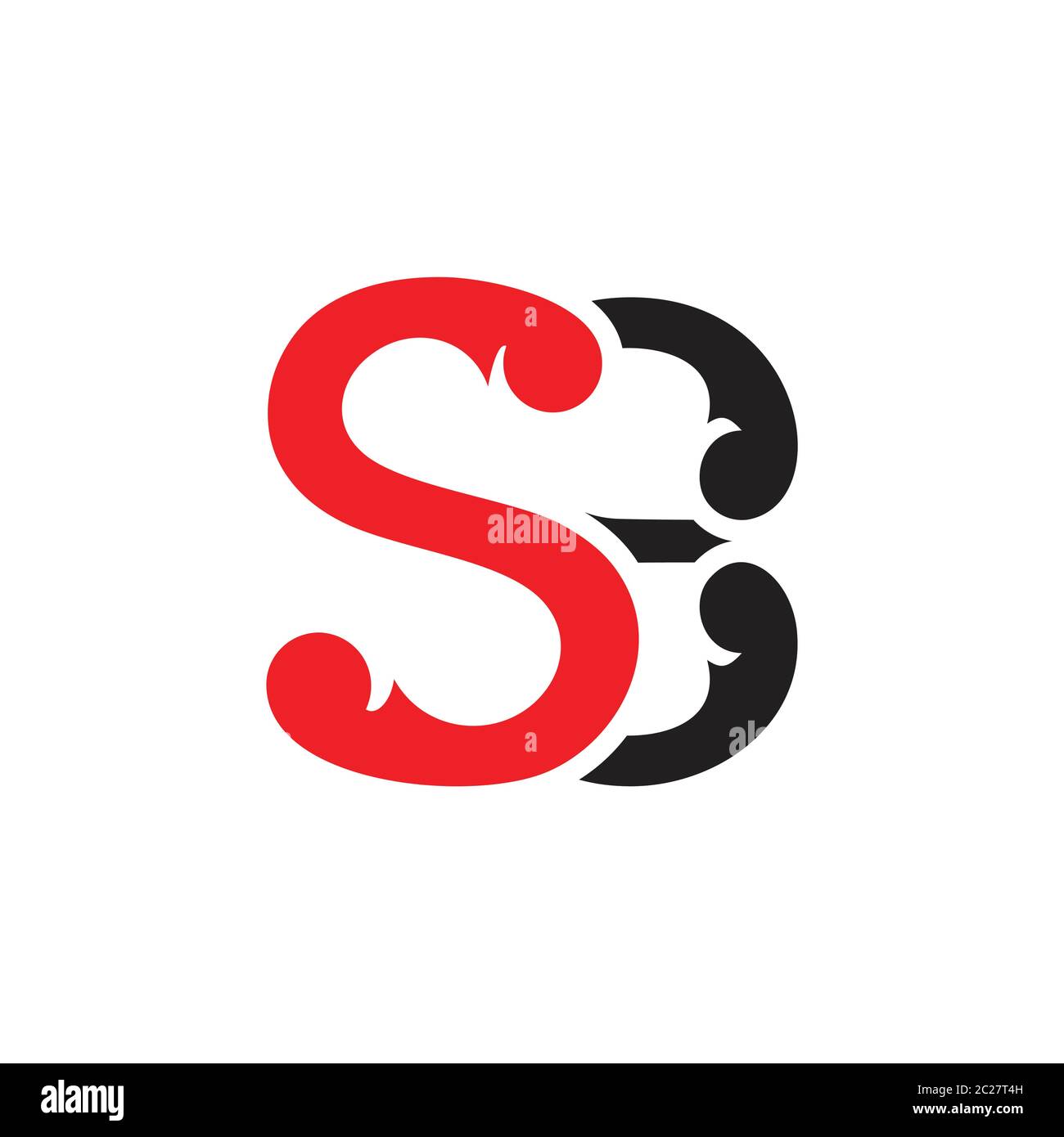 letters se simple linked logo vector Stock Vector Image & Art - Alamy