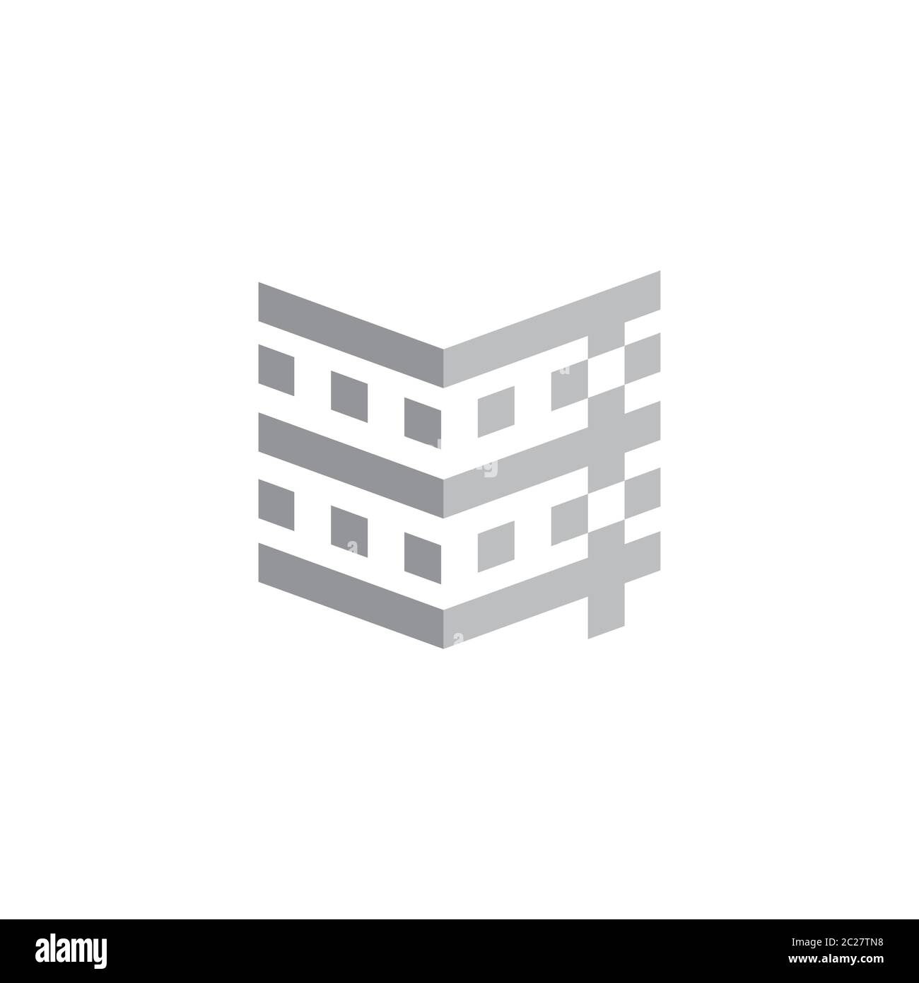 Geometric skyscrapers Cut Out Stock Images & Pictures - Alamy