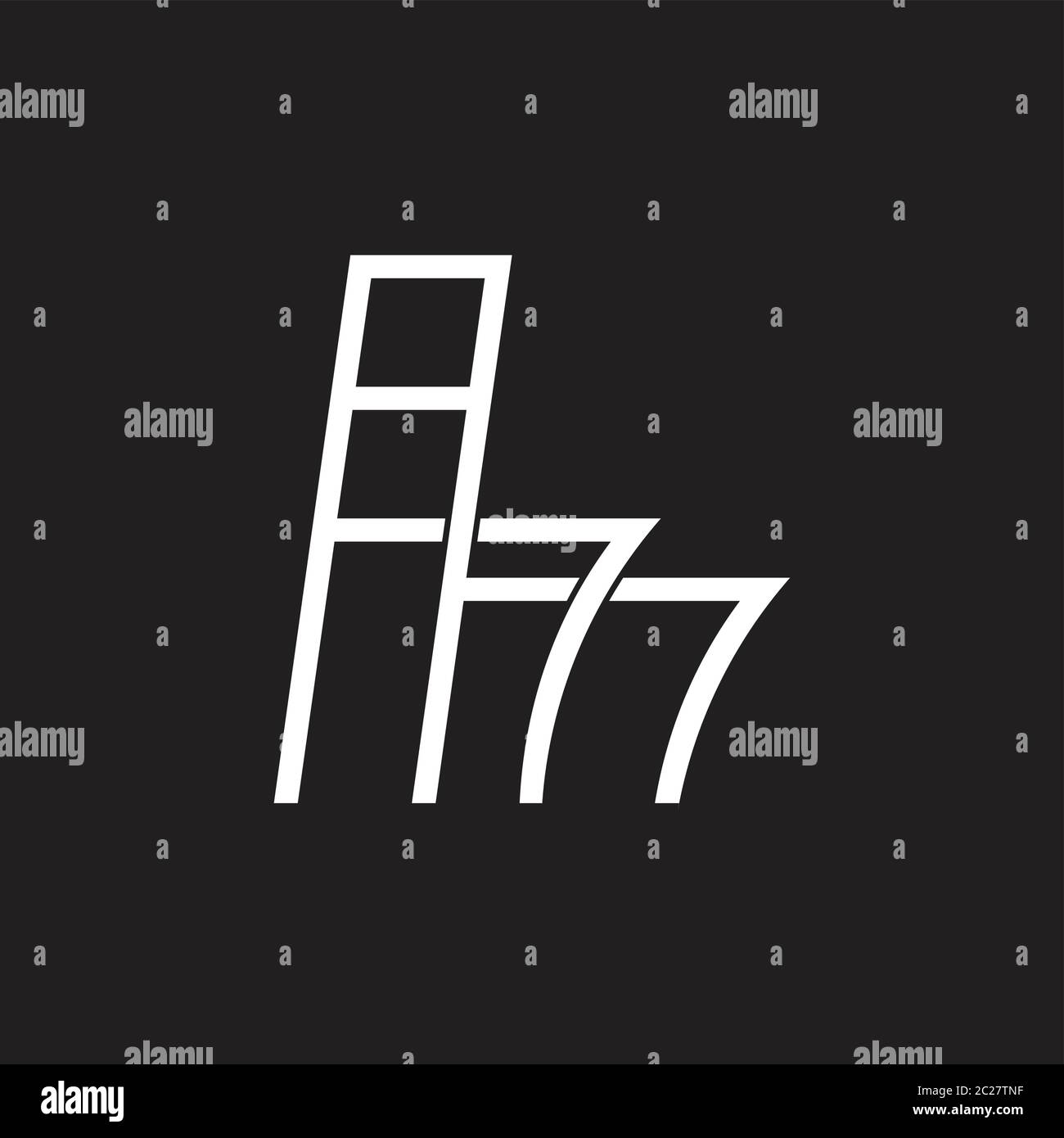 abstract chair lines art geometric design vector Stock Vector Image ...