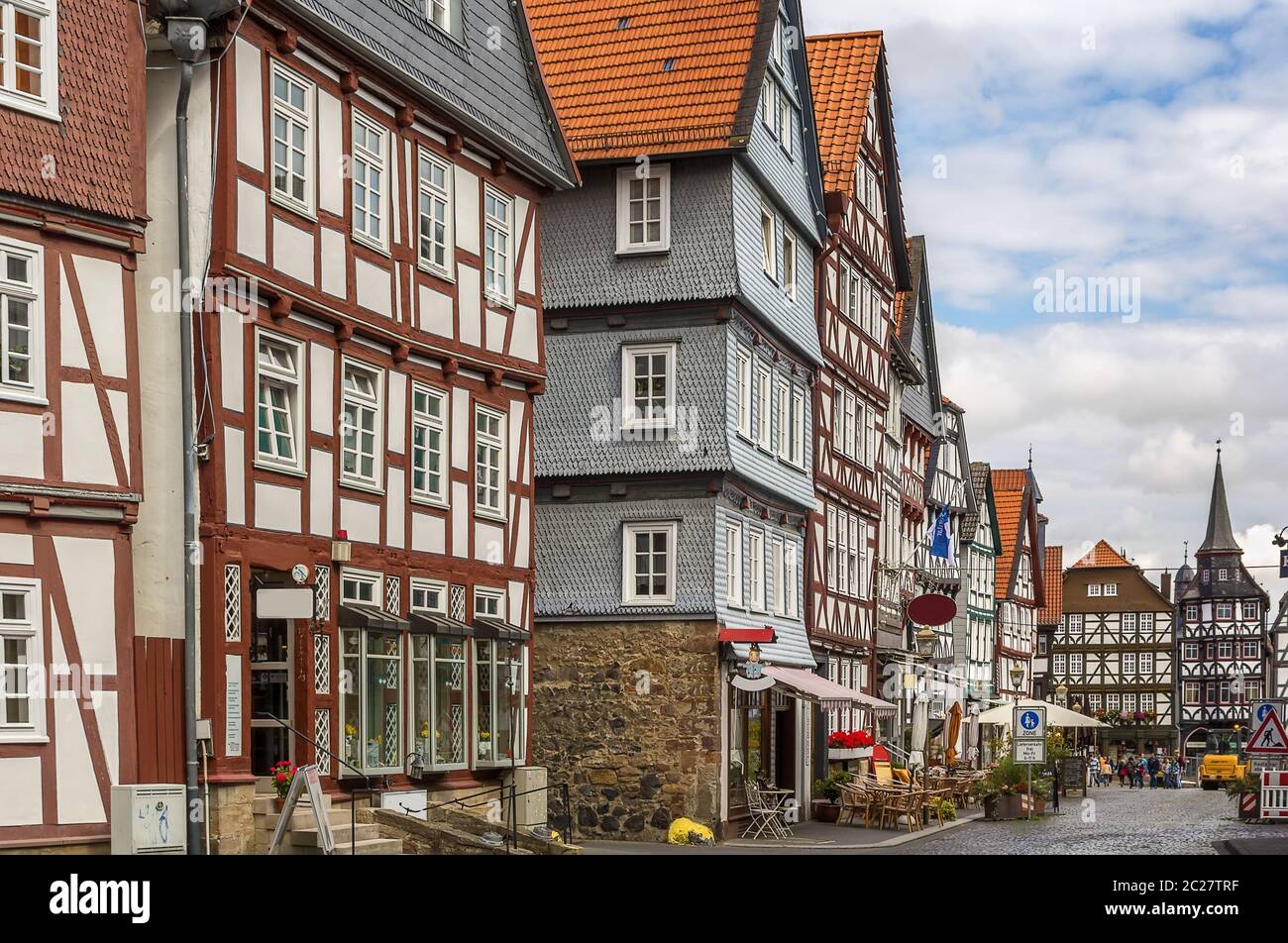 street in Fritzlar, Germany Stock Photo - Alamy