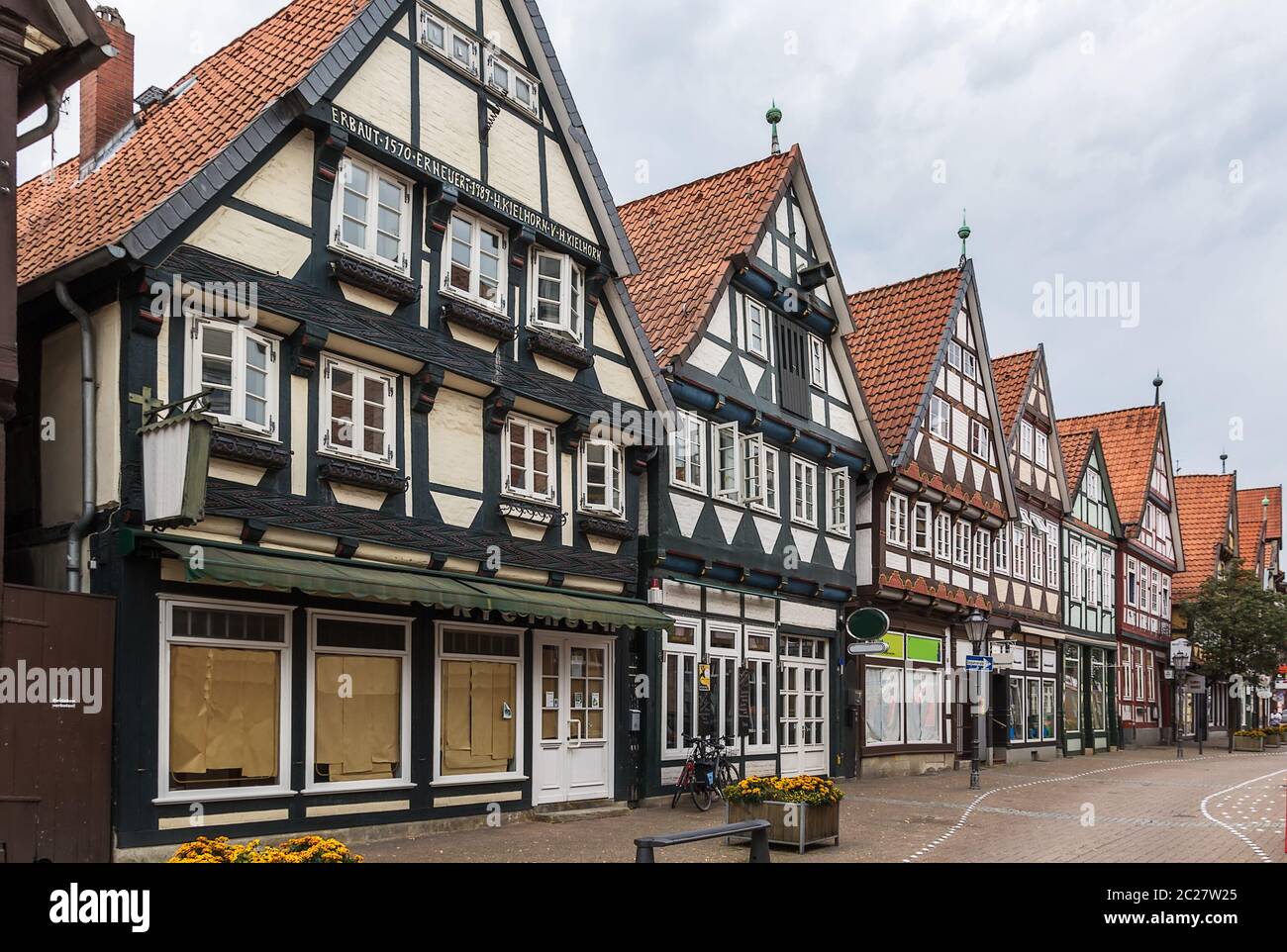 Street in Celle, Germany Stock Photo - Alamy