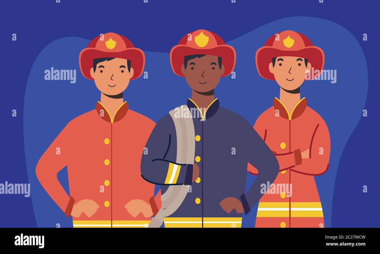 firefighters men design, Workers actions working occupation jobs ...