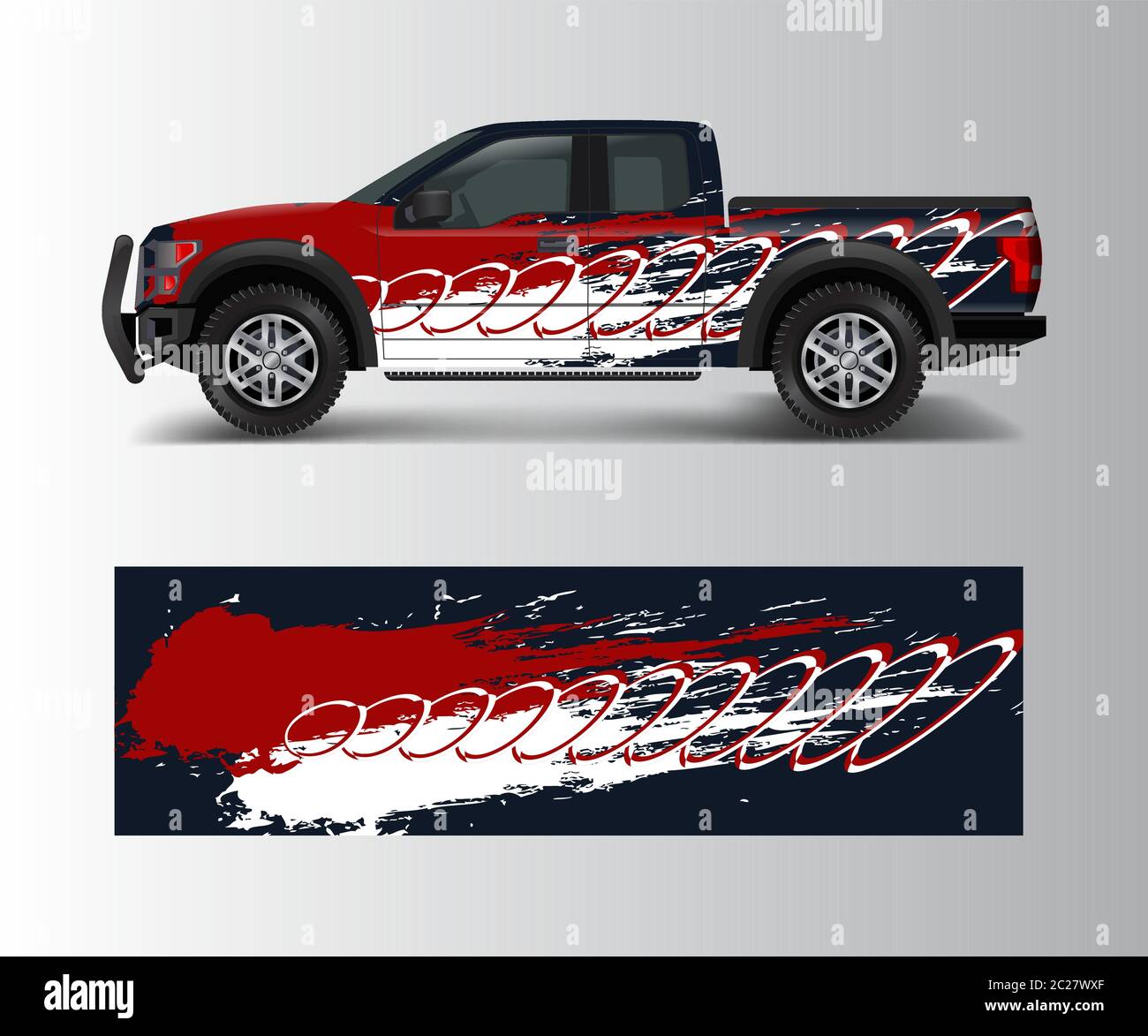 Truck and car graphic background wrap and vinyl sticker design vector ...