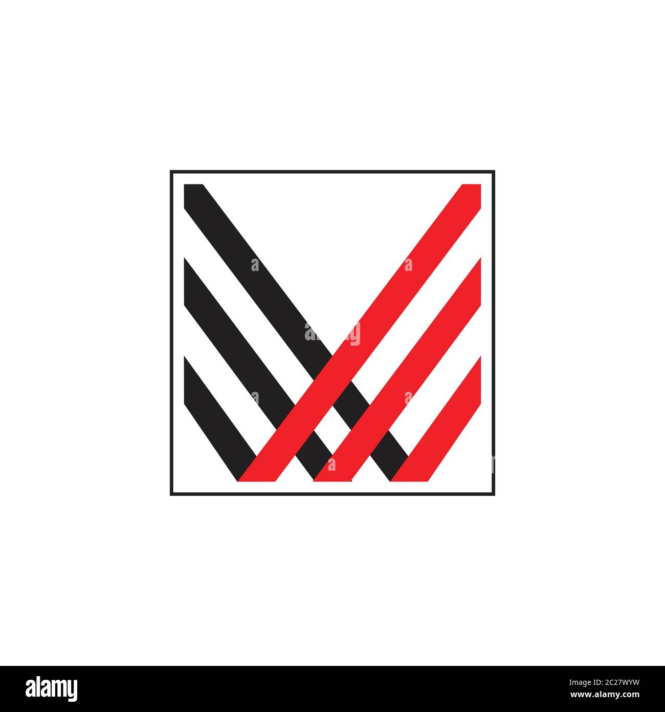 letter w stripes line ribbon logo vector Stock Vector Image & Art - Alamy