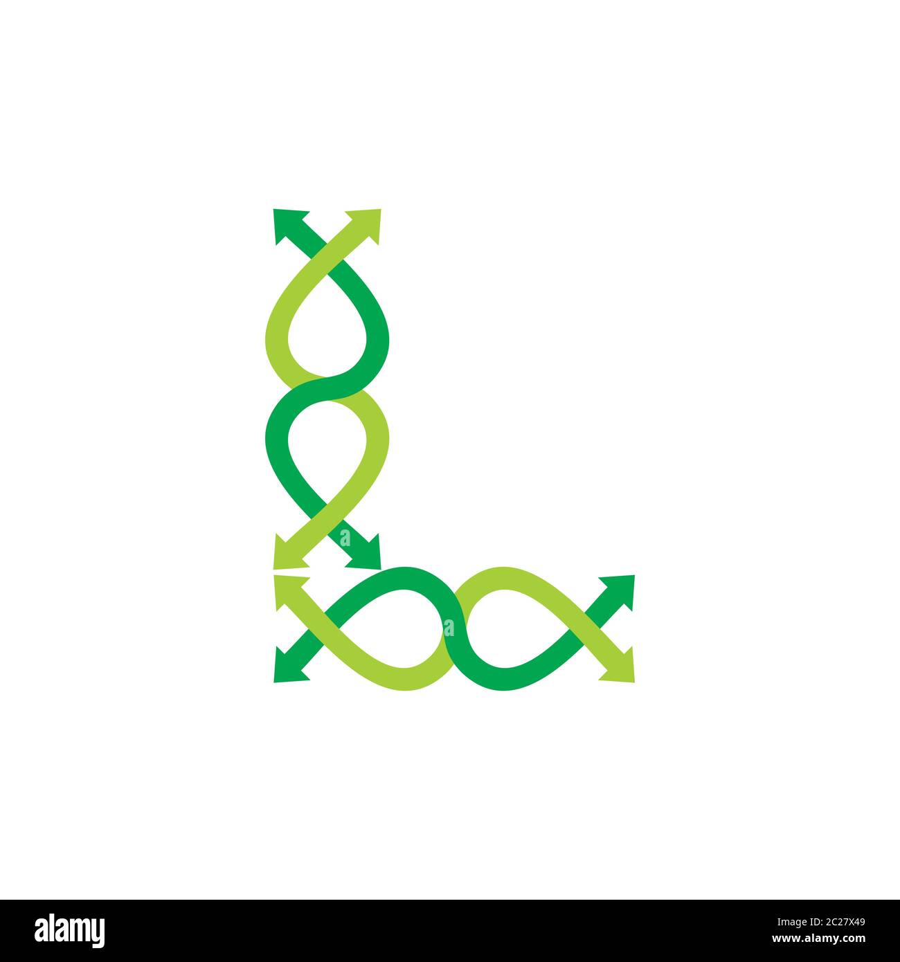 letter l dna line design logo vector Stock Vector Image & Art - Alamy
