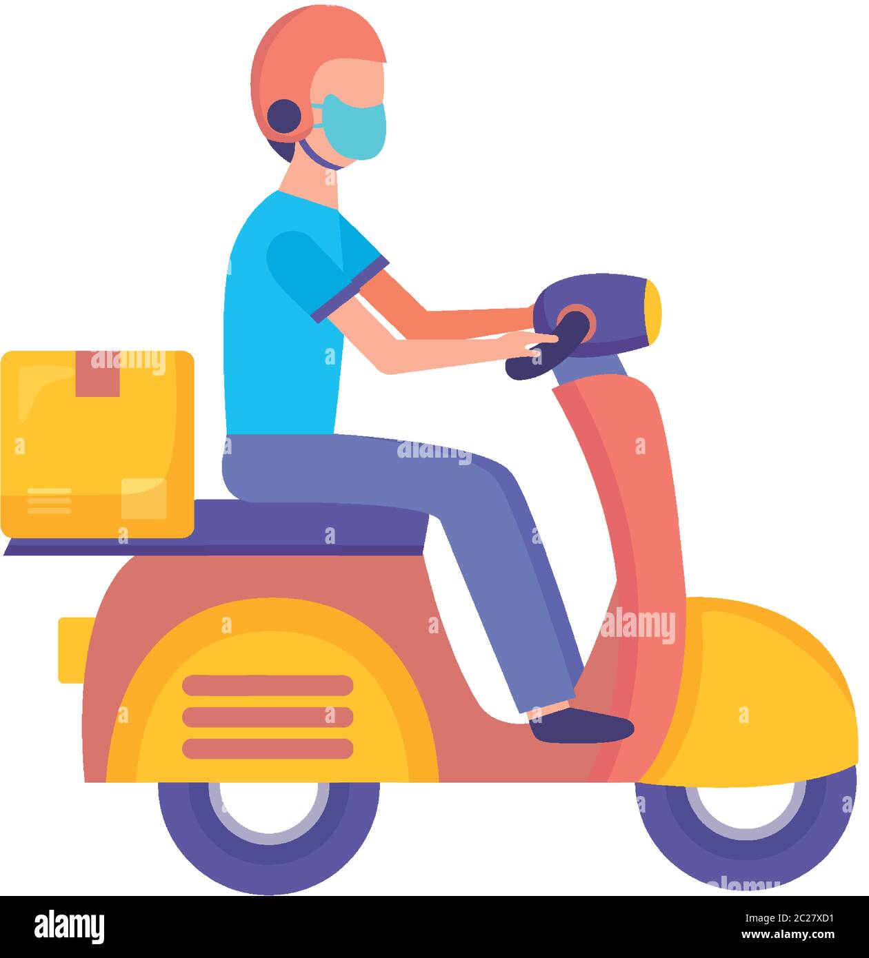 Motorcycle helmet box Stock Vector Images - Alamy