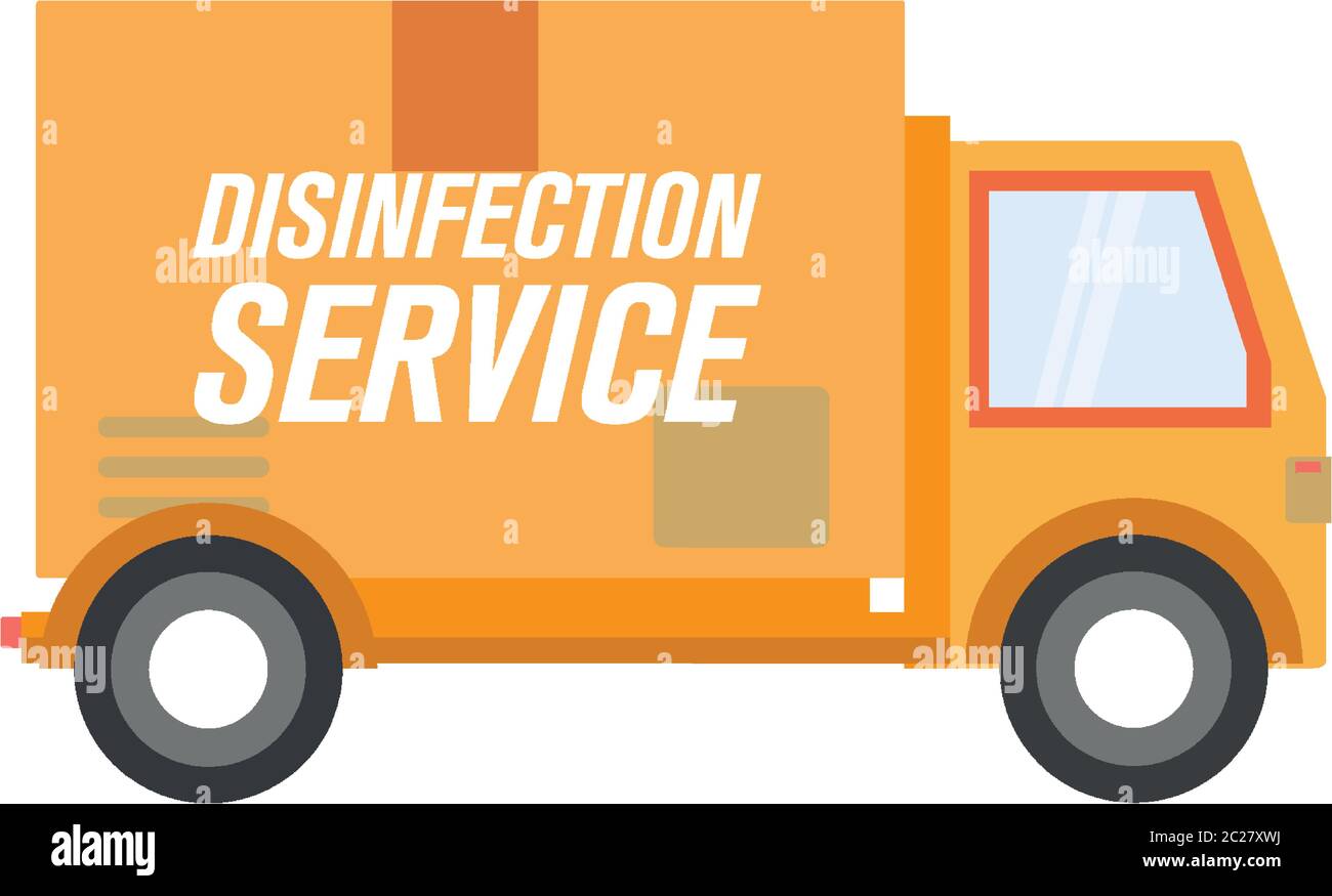 truck design, Disinfection service and clean theme Vector illustration ...