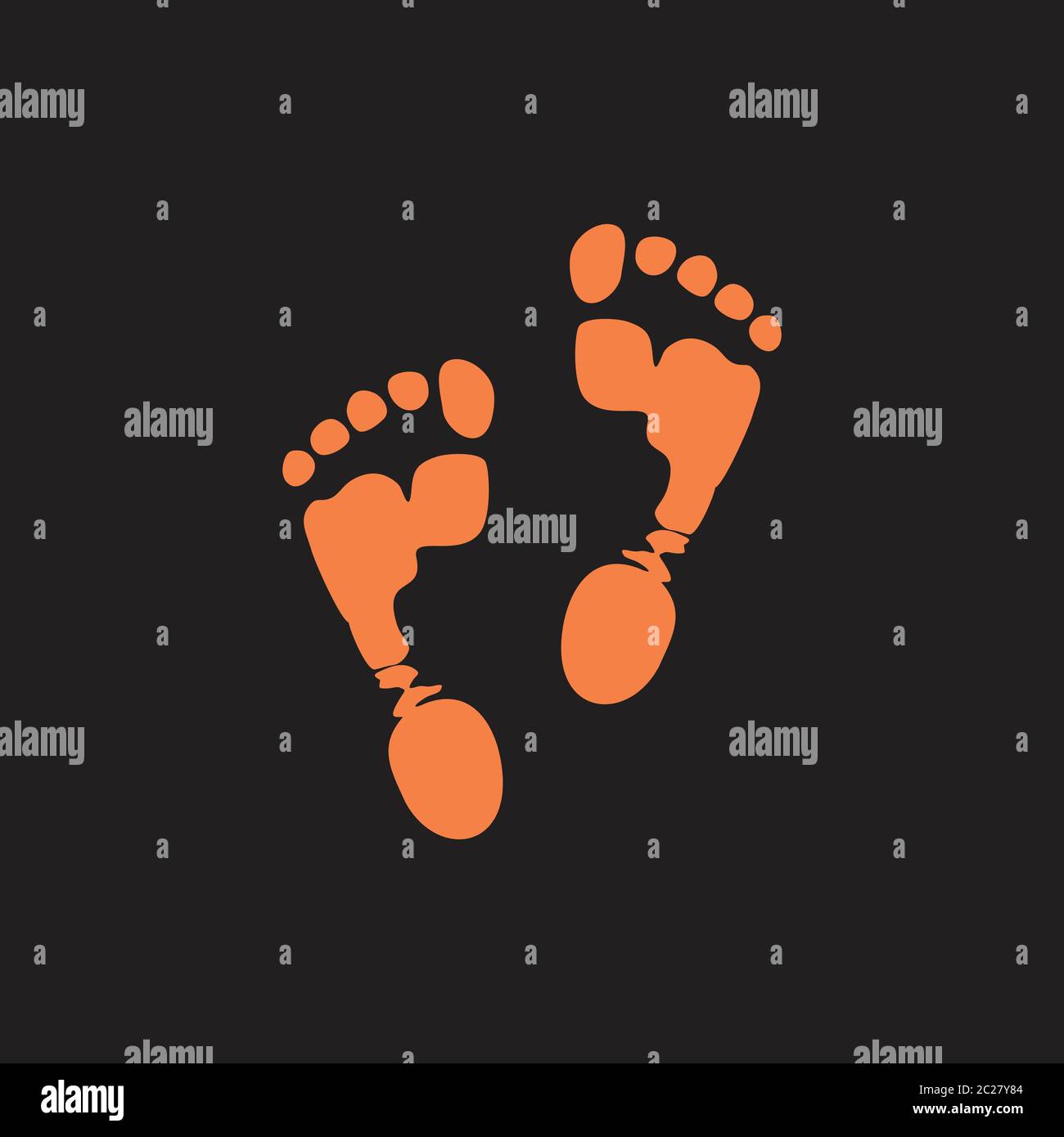 Muddy Footprint Vector