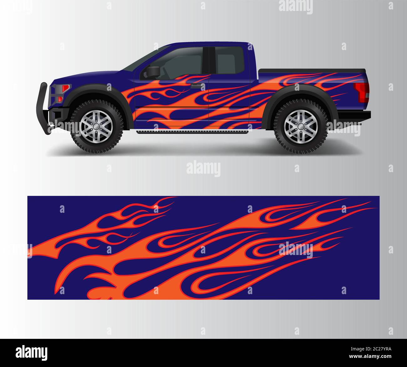 Truck And Vehicle car racing graphic for wrap and vinyl sticker Stock ...