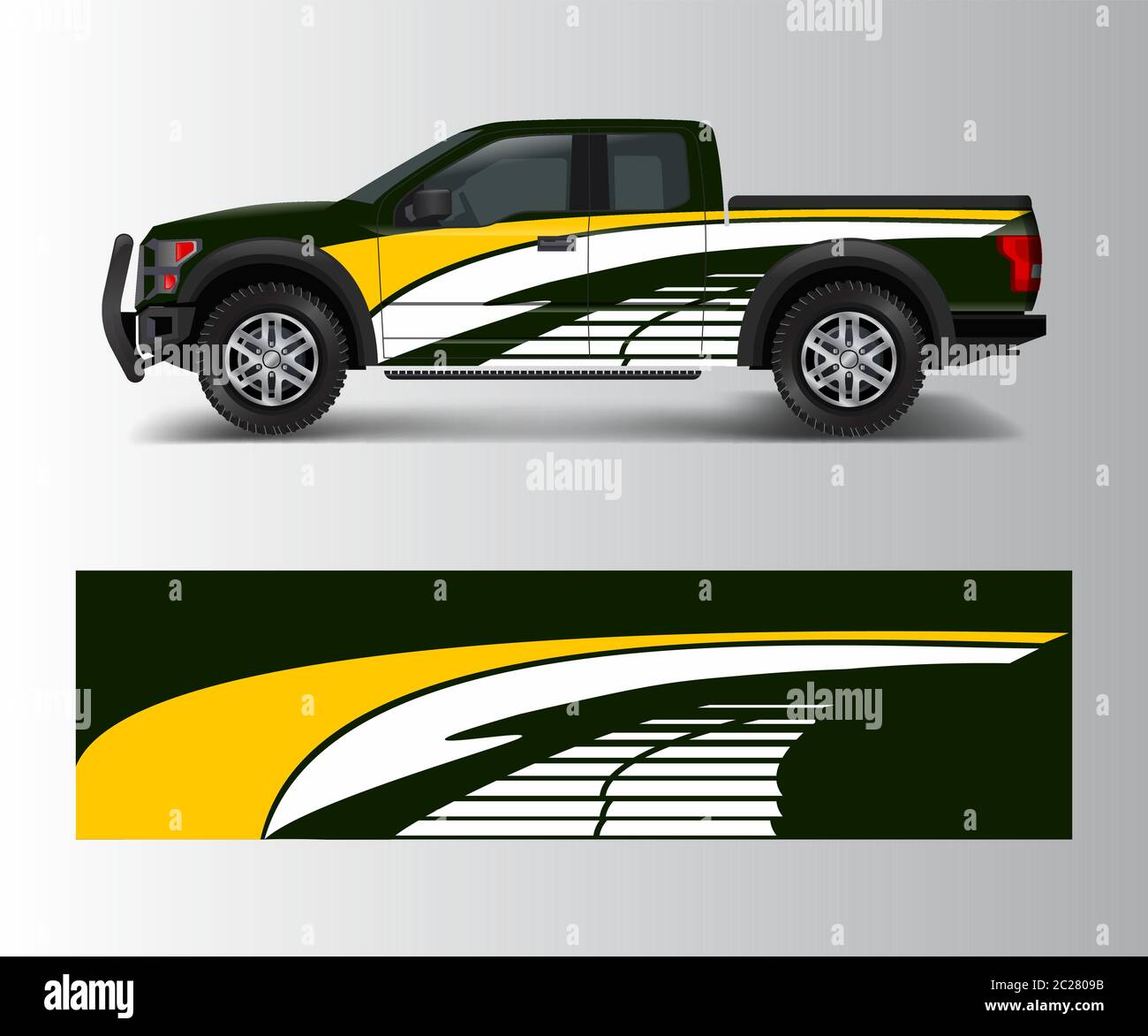 wrap graphic design vector for off road truck. Abstract sporty and ...