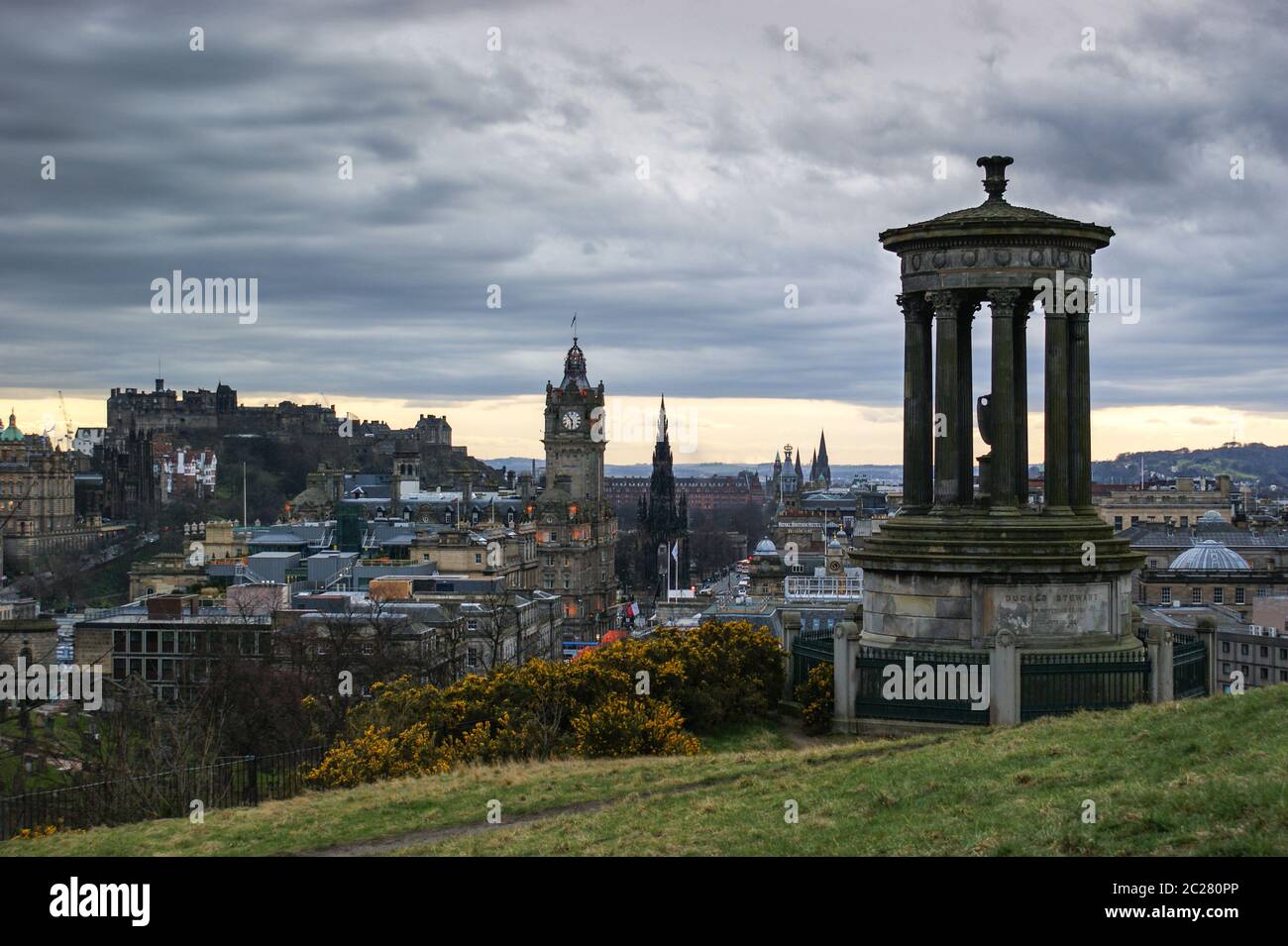 Edinburgh Calton Hill Stock Photo - Alamy