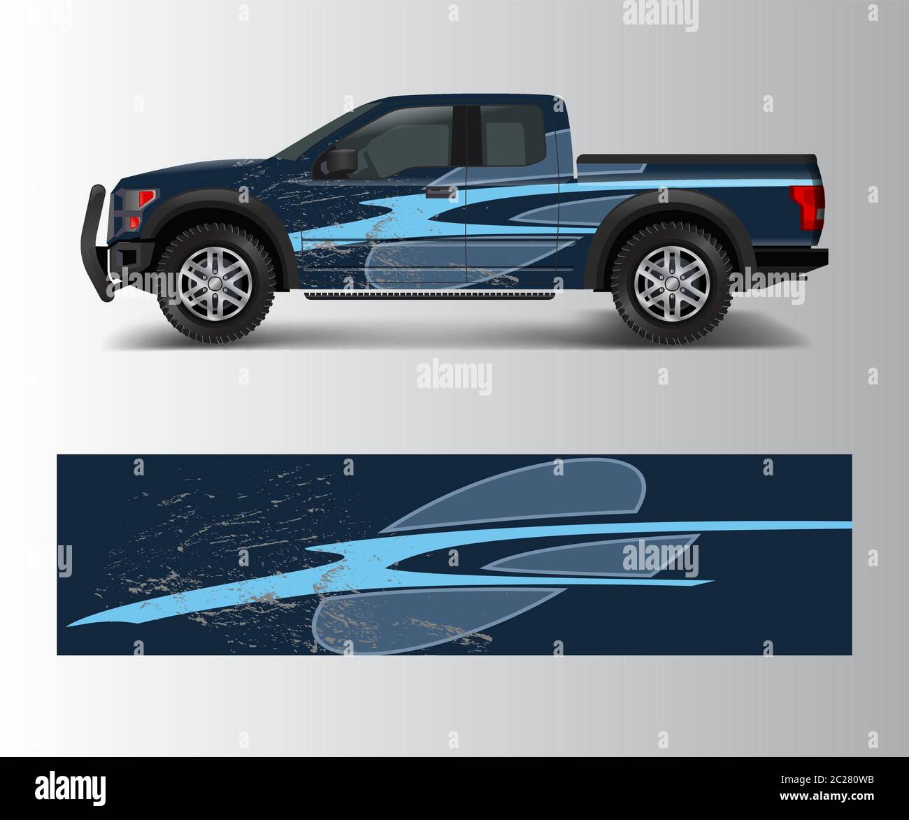Truck and car graphic background wrap and vinyl sticker design vector ...