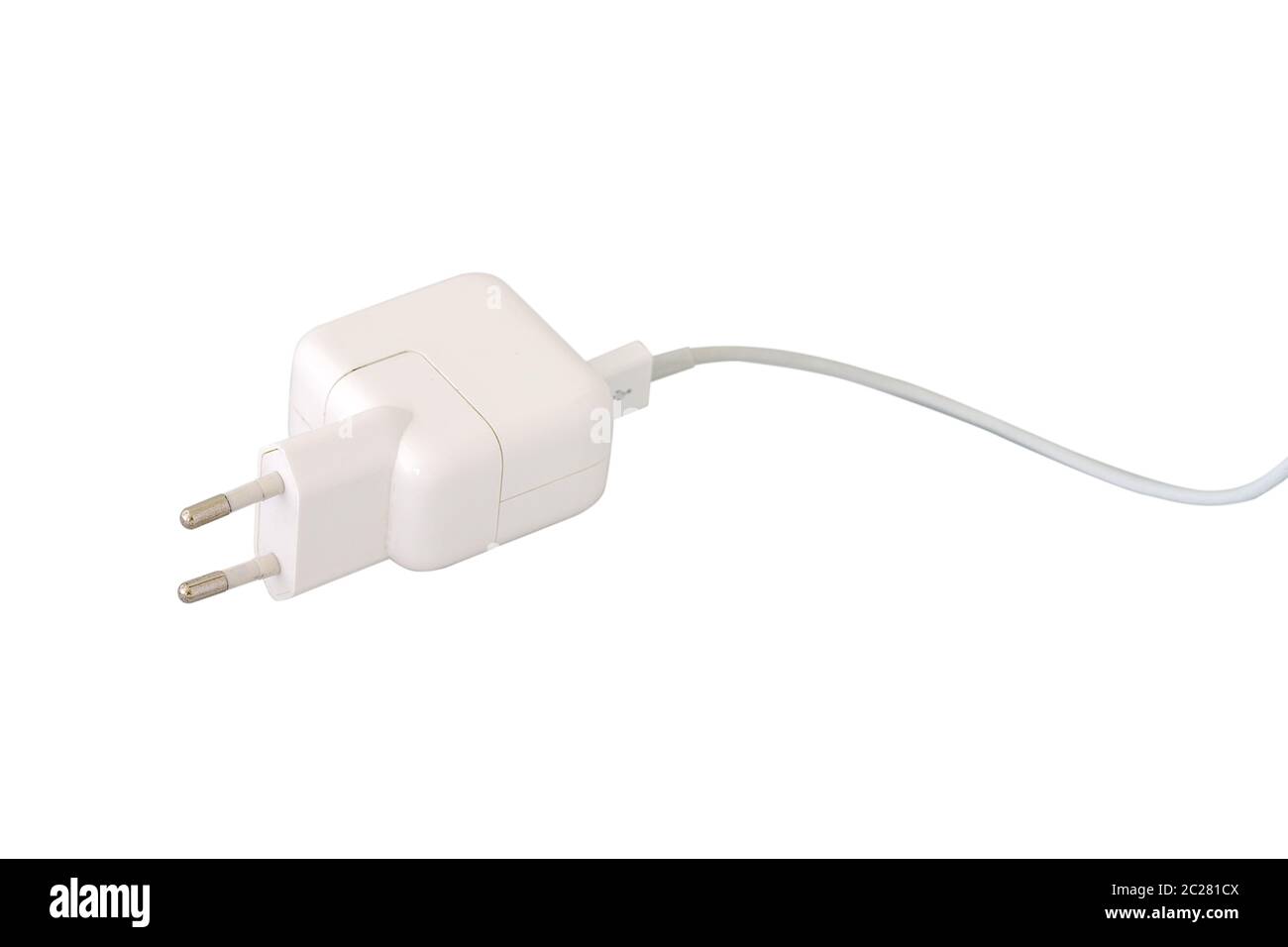 Smartphone Charger Isolated on White Background Stock Photo - Alamy
