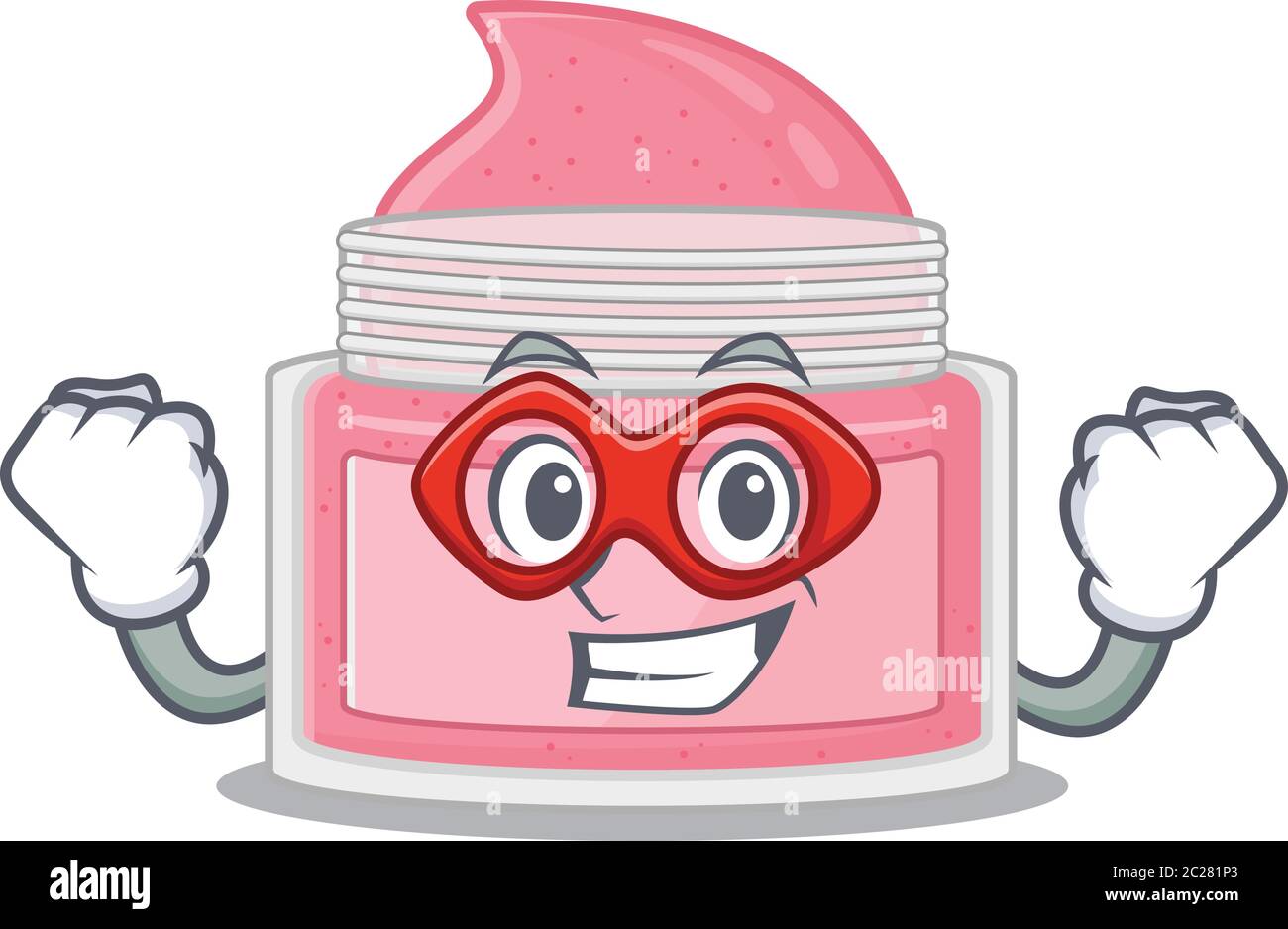 A cartoon mascot of body srub in a fantastic Super hero character Stock ...