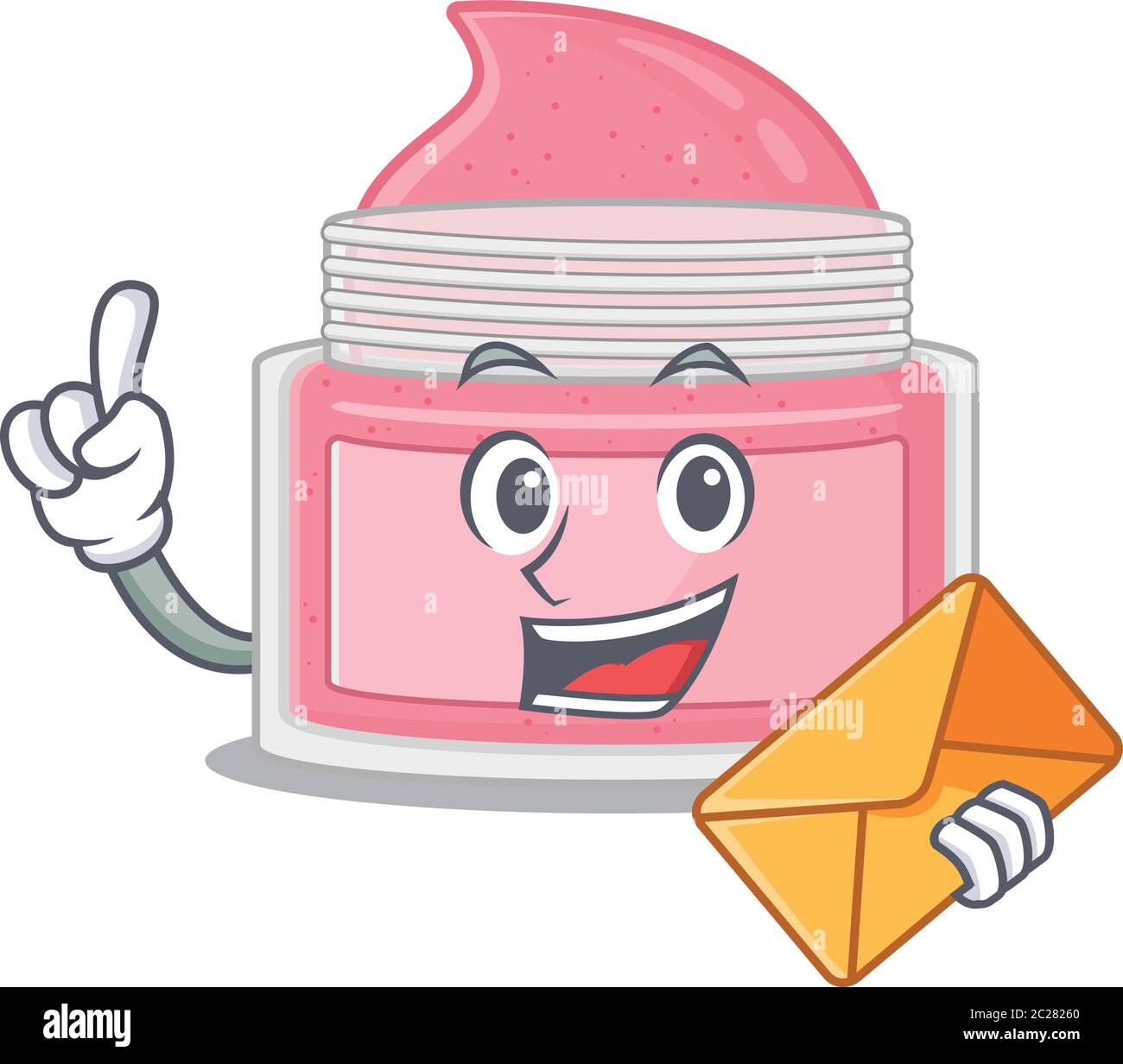 A picture of cheerful body srub caricature design concept having an ...