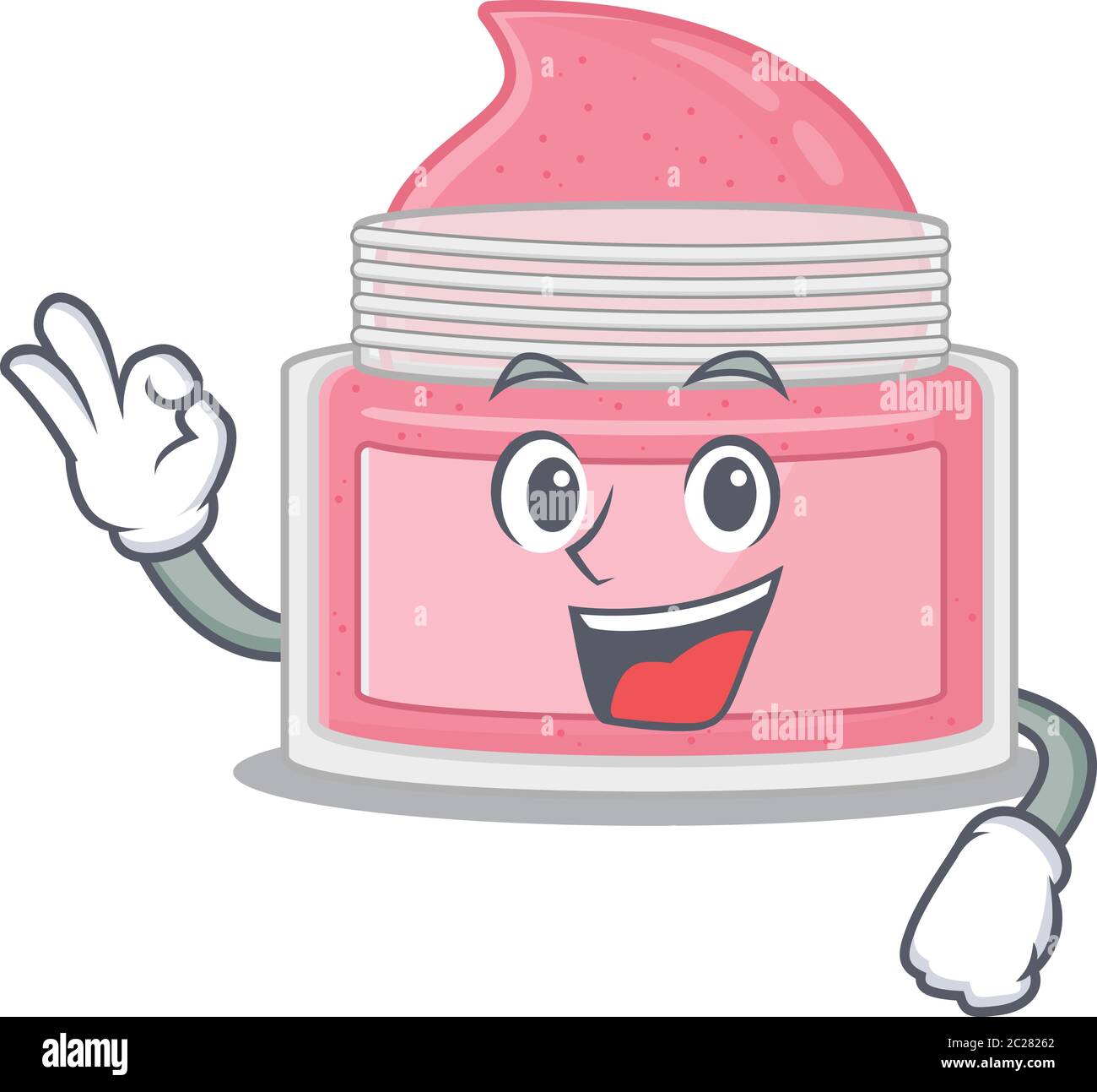 Body srub cartoon mascot design with Okay finger poses Stock Vector ...