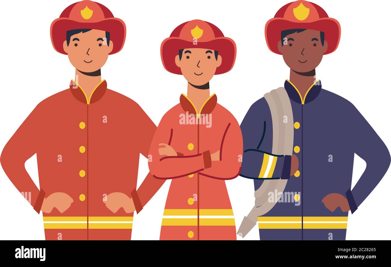 firefighters men design, Workers actions working occupation jobs ...