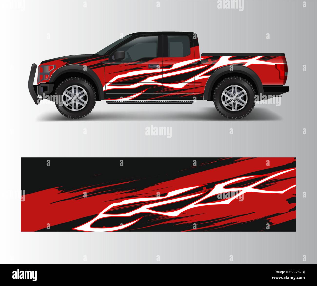 Truck And Vehicle car racing graphic for wrap and vinyl sticker Stock ...