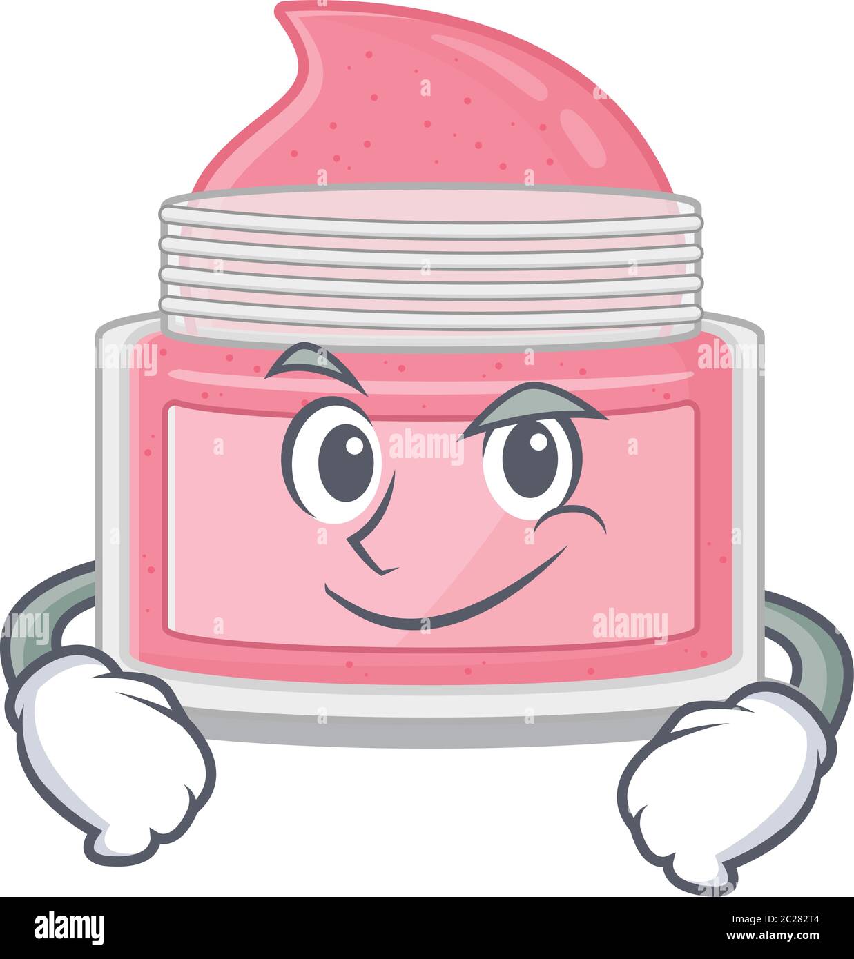 A cute caricature picture of body srub having confident gesture Stock ...