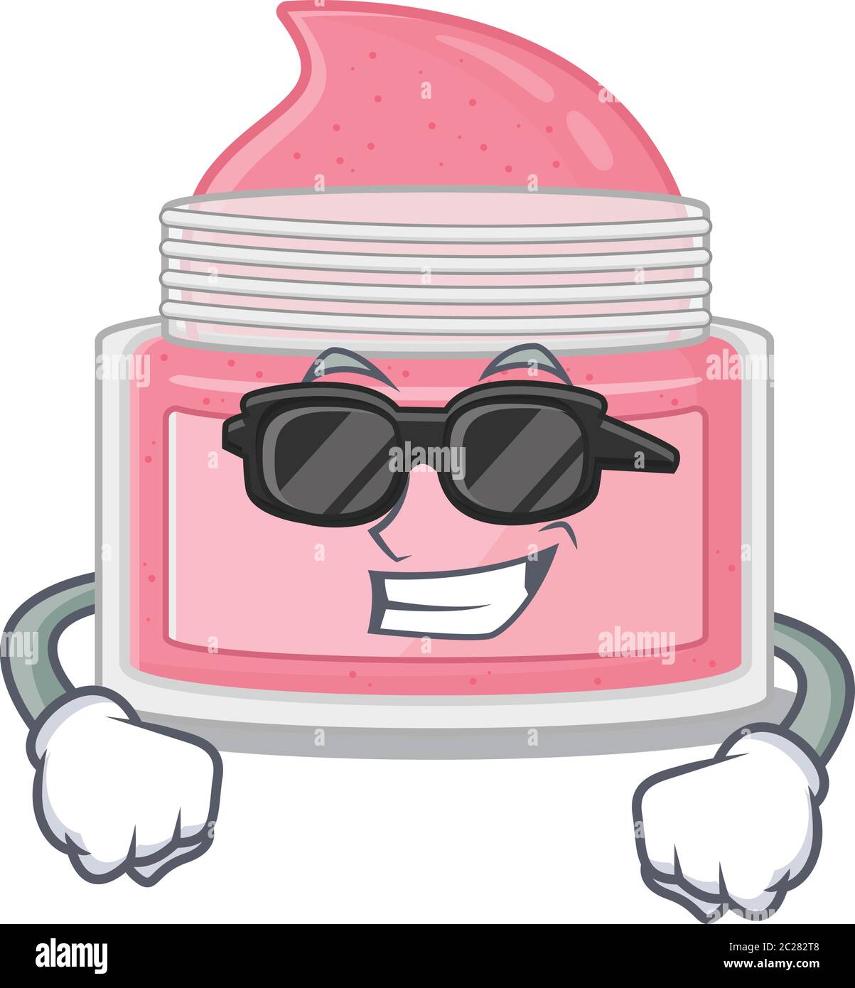 Fabulous body srub cartoon character wearing classy black glasses Stock ...
