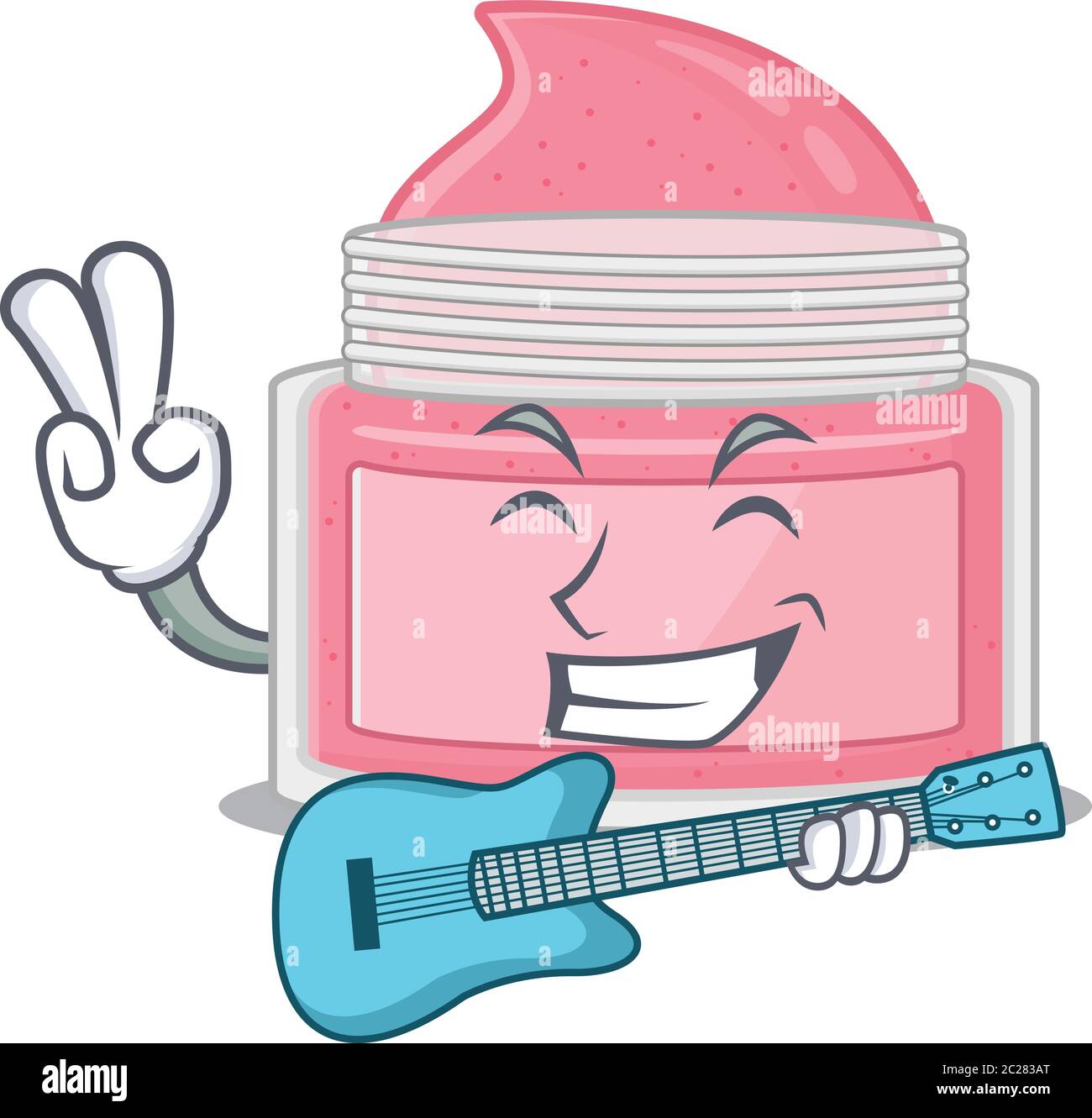 Body srub musician cartoon design playing a guitar Stock Vector Image ...