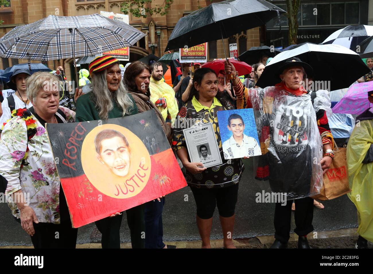 Pictured: Thomas ‘TJ’ Hickey’s mother Gail, in front of the NSW ...