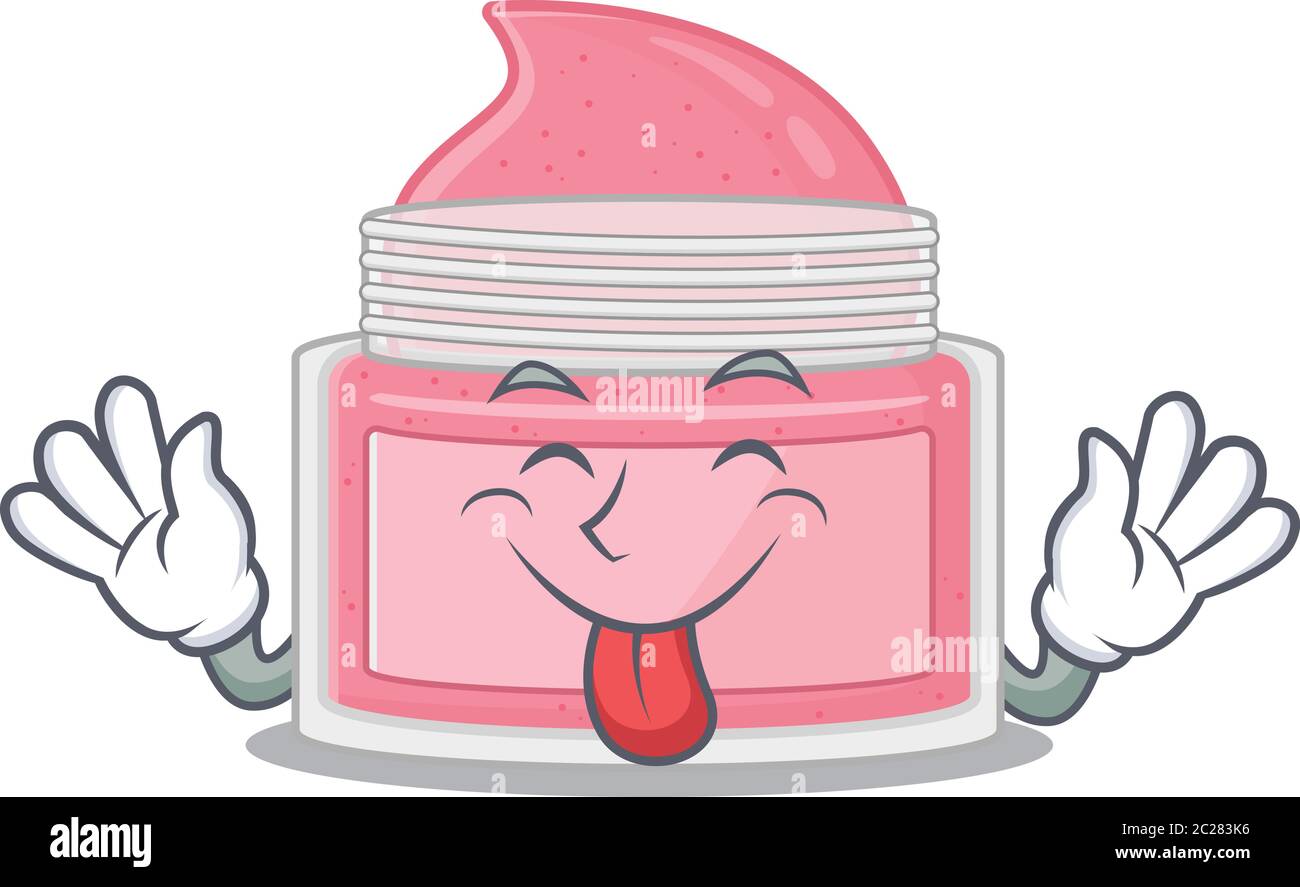 amusing body srub cartoon picture style with tongue out face Stock ...