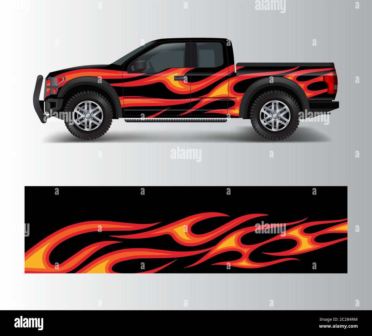 Truck And Vehicle car racing graphic for wrap and vinyl sticker Stock ...
