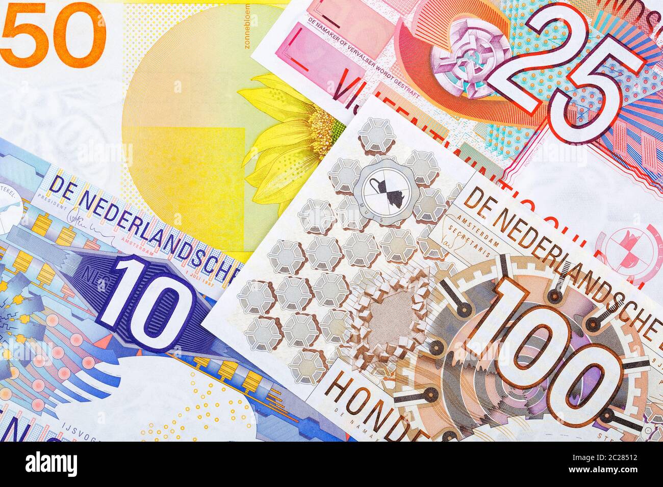 Money from the Netherlands, a background Stock Photo - Alamy