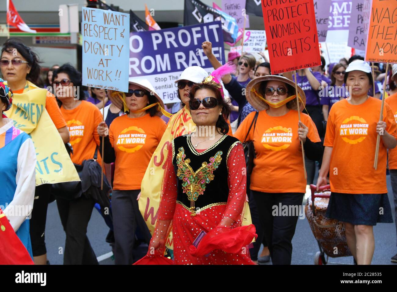 Women's Day March, Sydney, Australia Stock Photo - Alamy