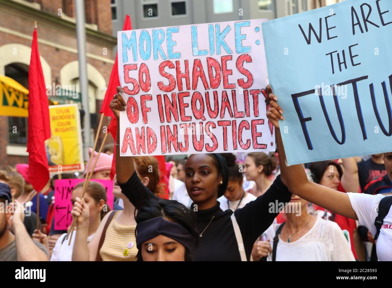 Women's Day March, Sydney, Australia Stock Photo - Alamy