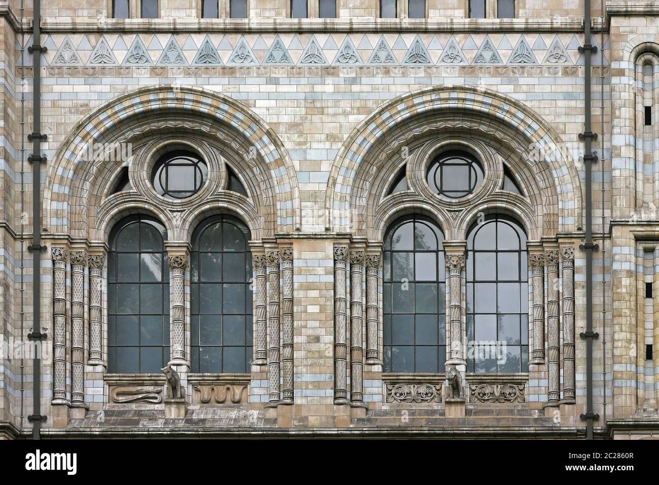Windows at History Museum Building in Lndon Stock Photo - Alamy