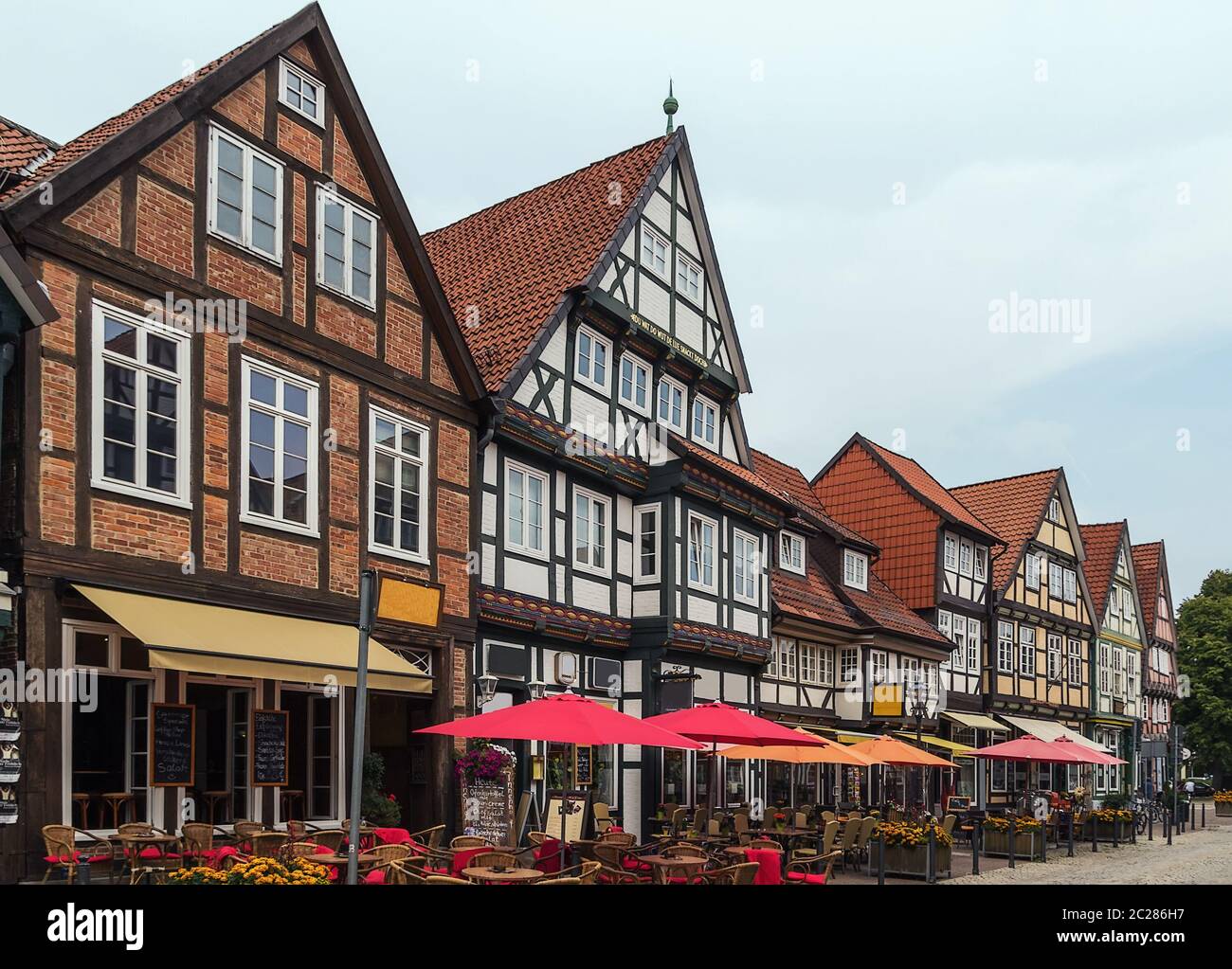 Street in Celle, Germany Stock Photo - Alamy