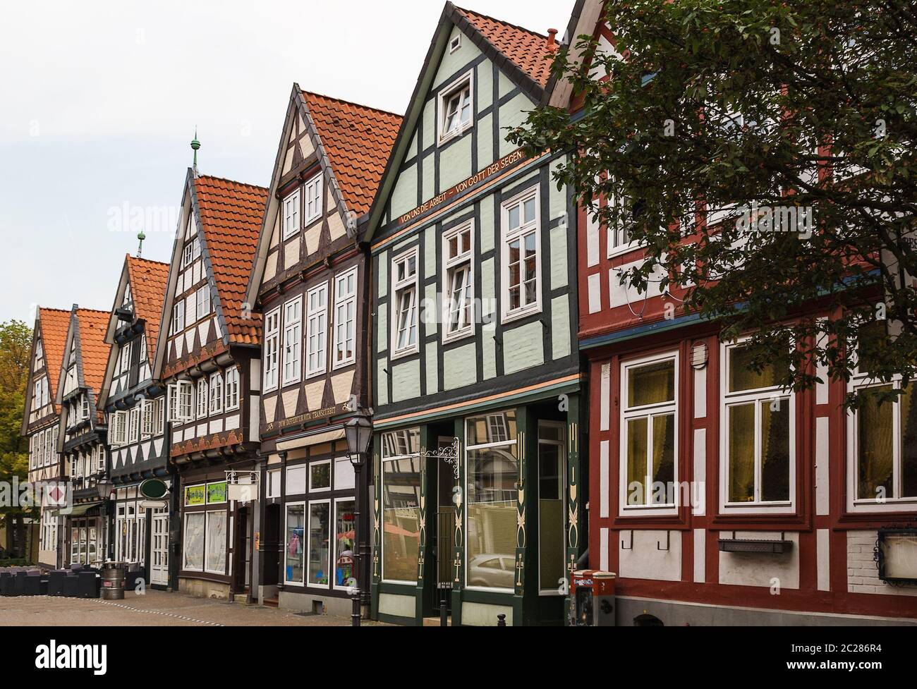 Street in Celle, Germany Stock Photo - Alamy