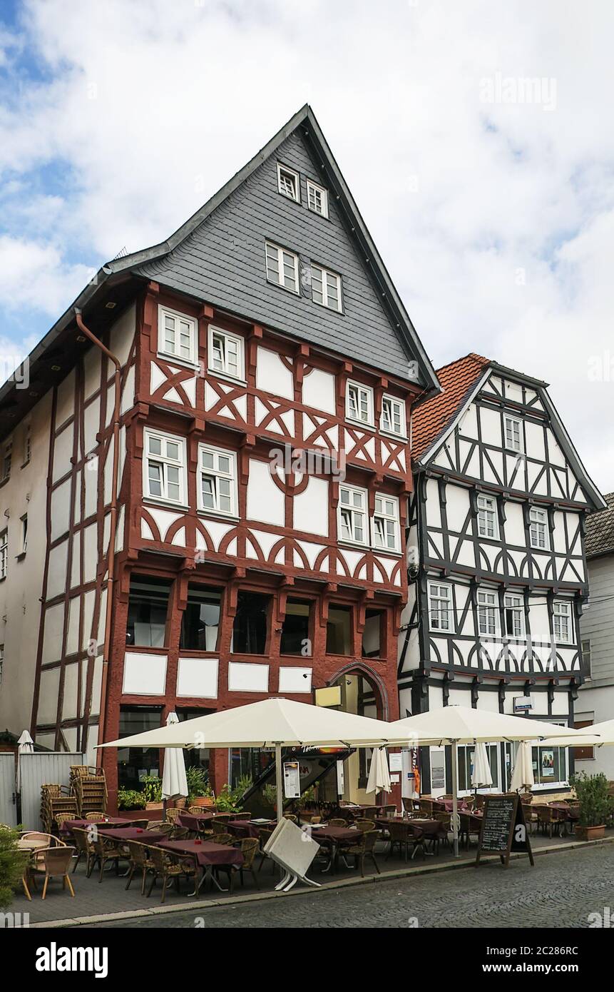 street in Fritzlar, Germany Stock Photo - Alamy